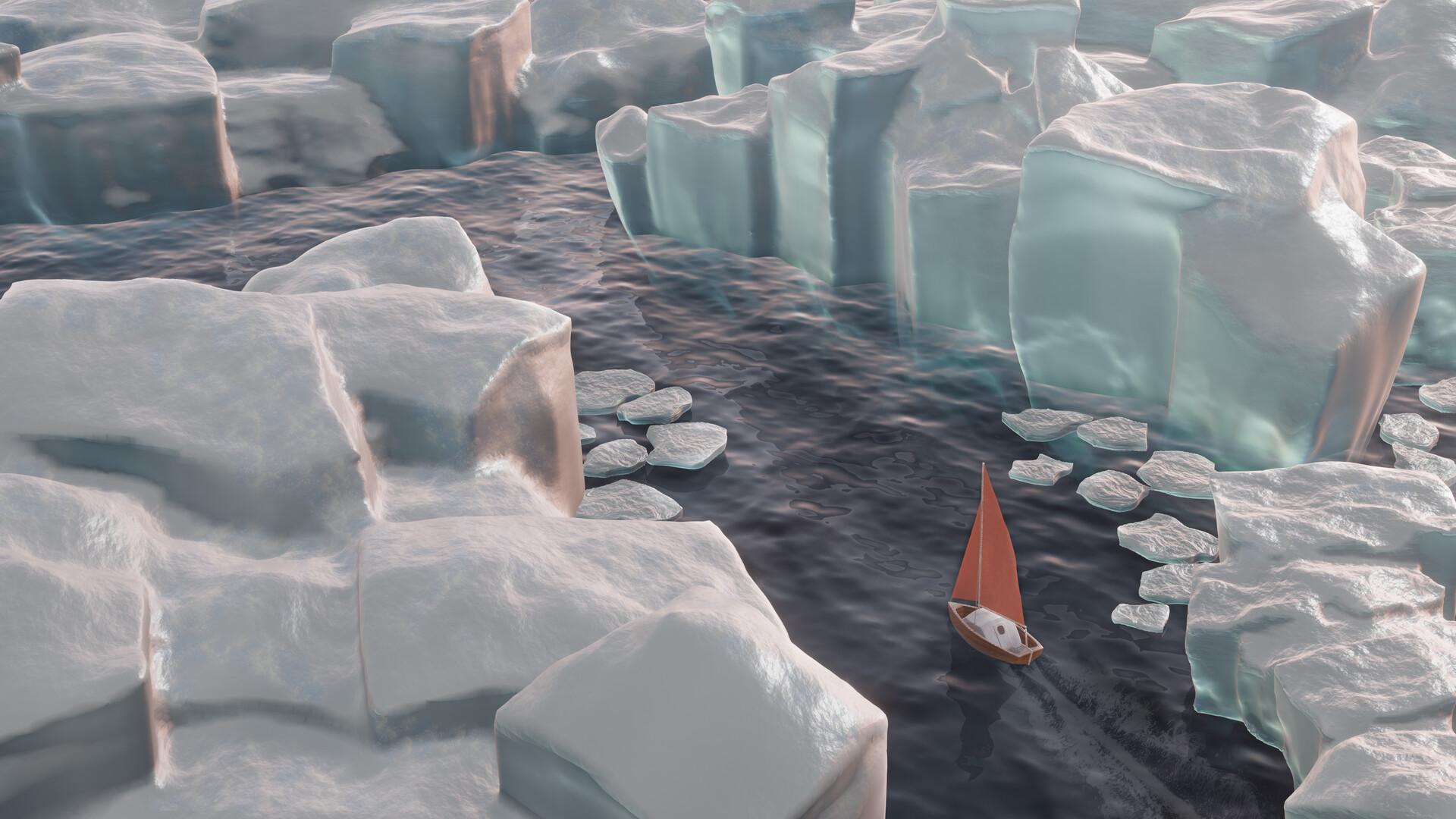 ArtStation - Ice landscape