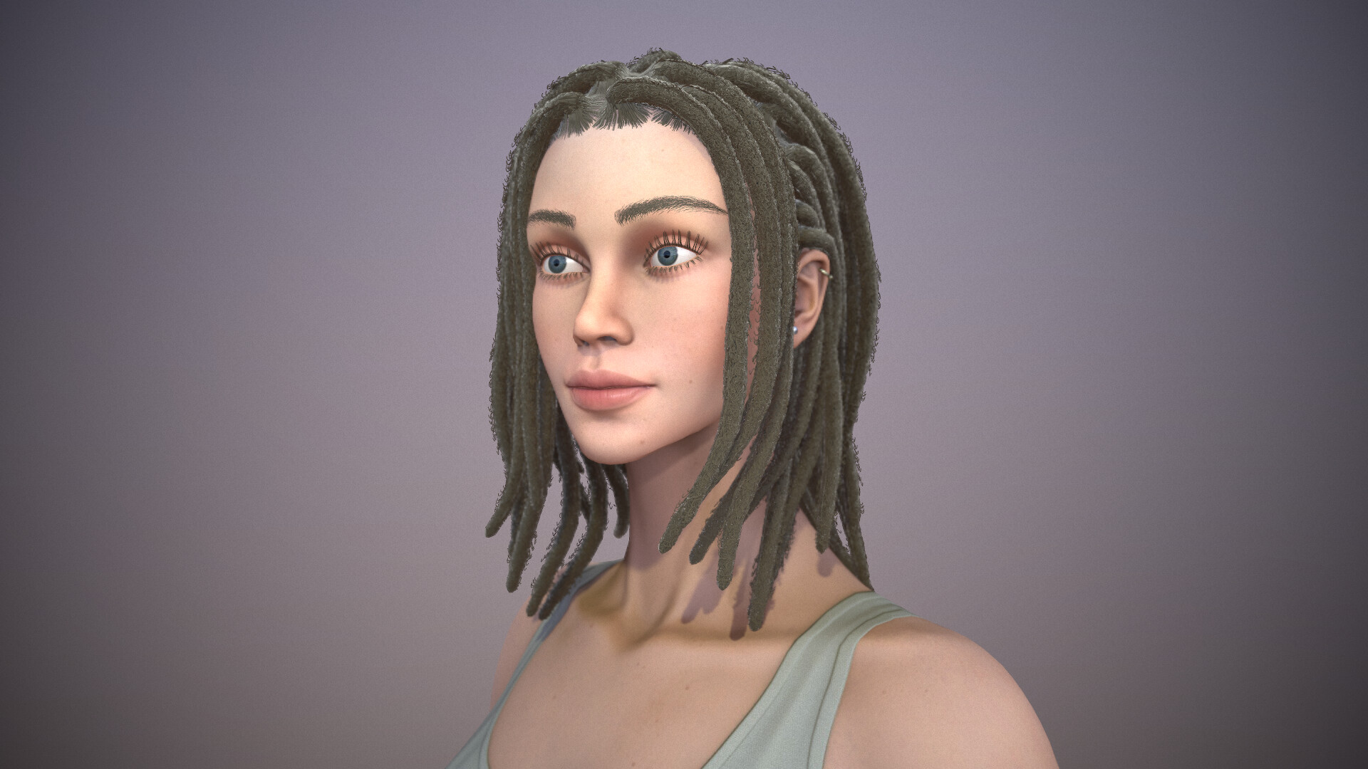 ArtStation - Dreadlock Girl