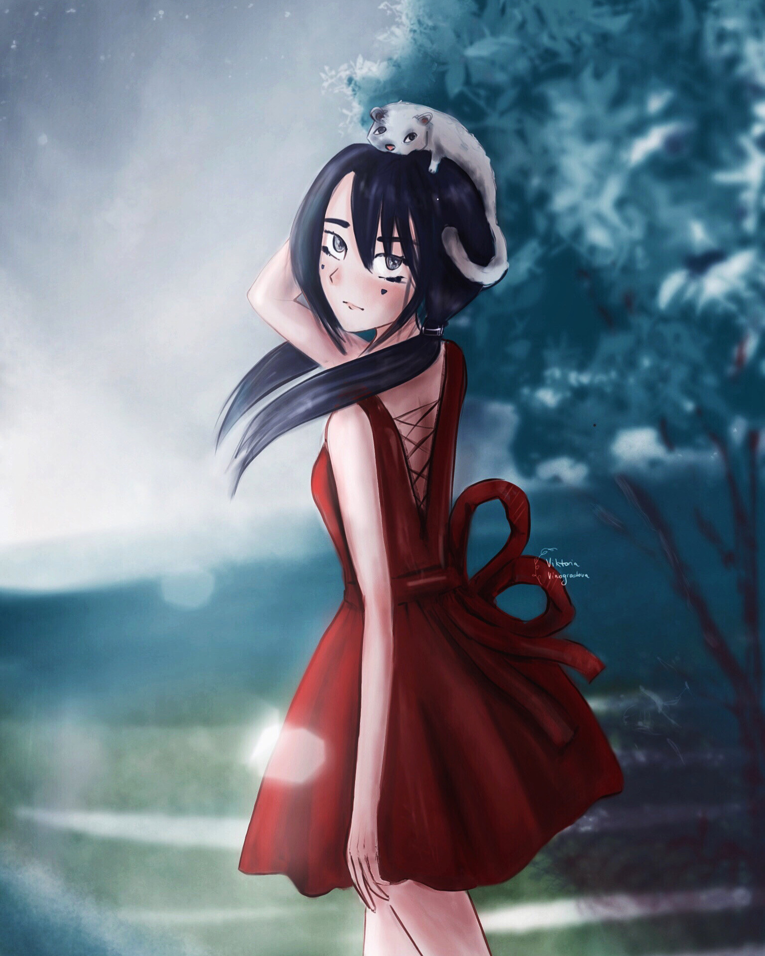 ArtStation - The girl with ermine