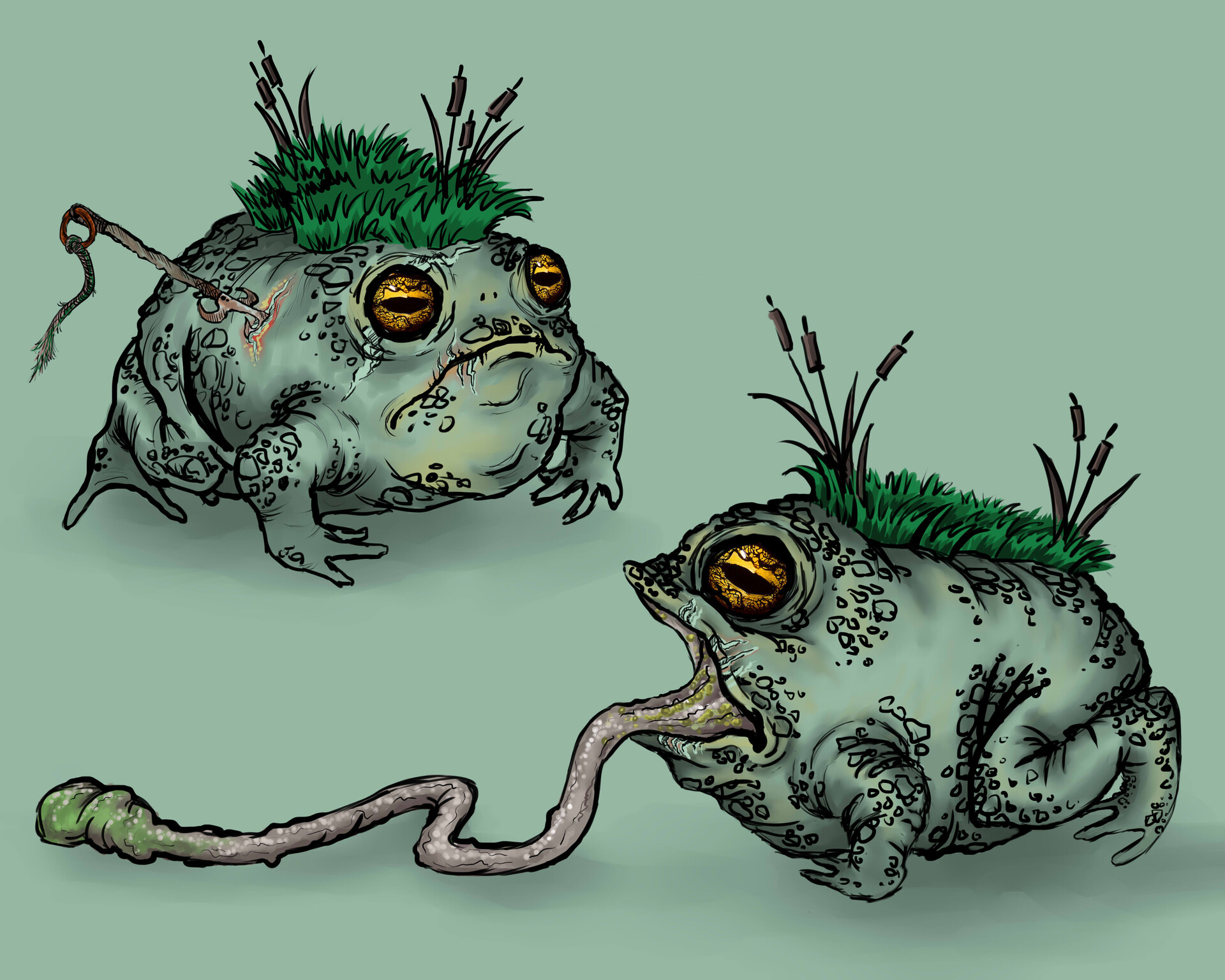ArtStation - Frog concept for game