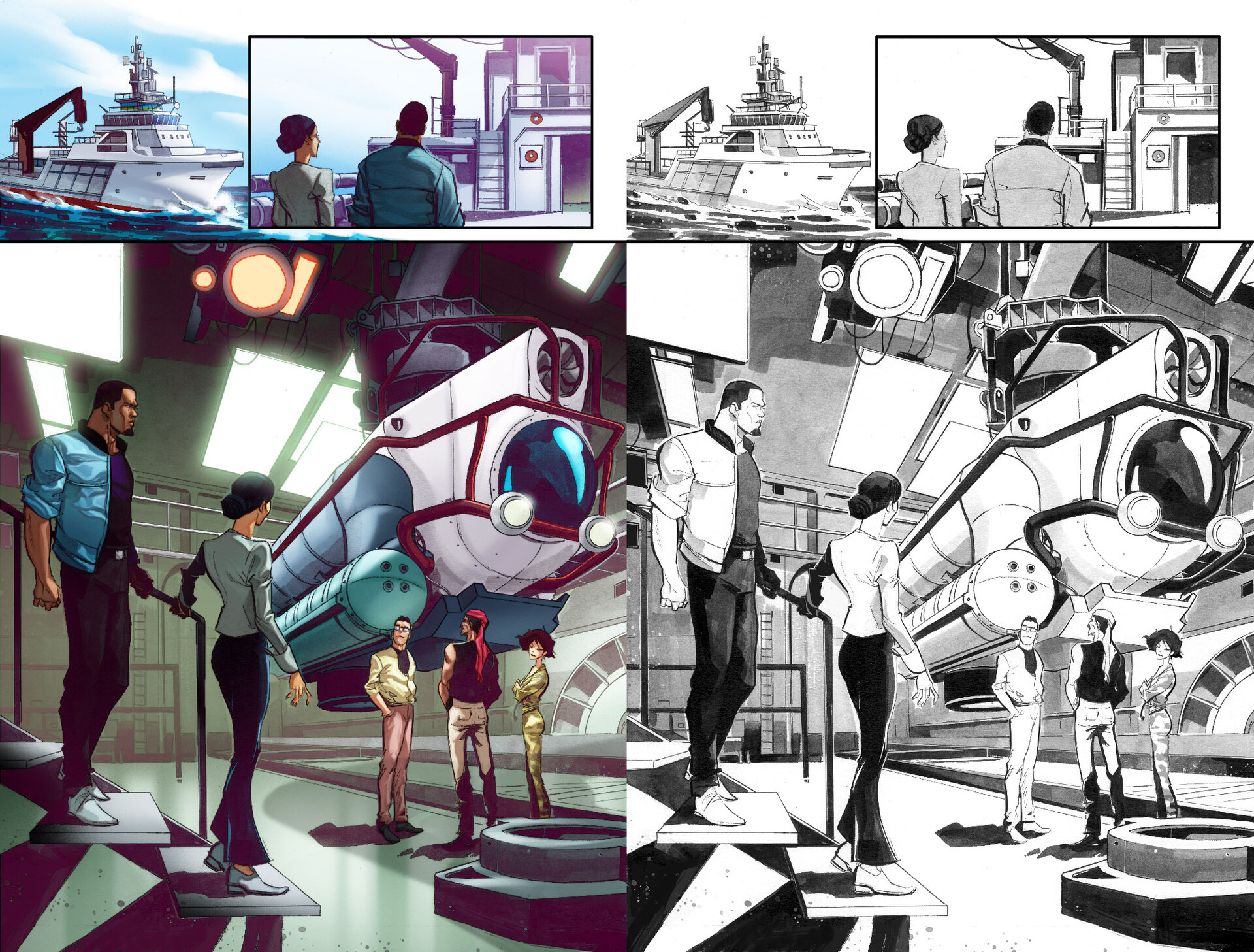 ArtStation - Color work for: WhereTheStarshipsGoToDie, Aftershock ...