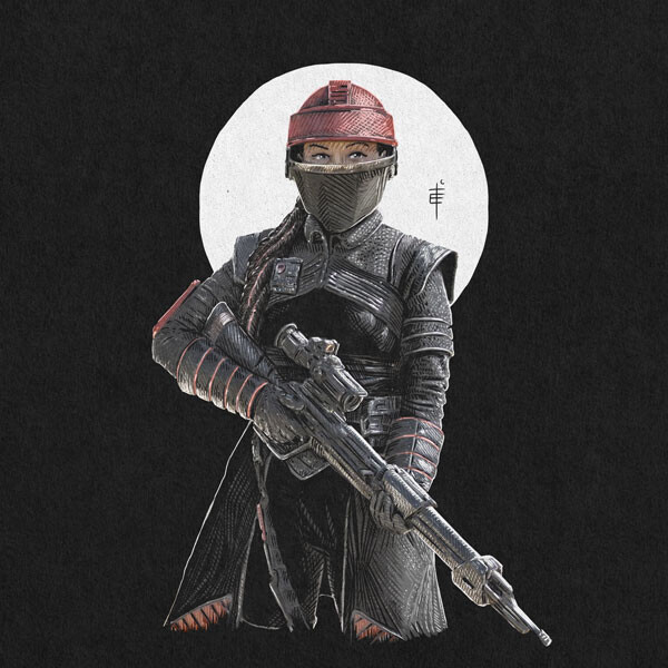 ArtStation - Fennec Shand Illustration (Book of Boba Fett)