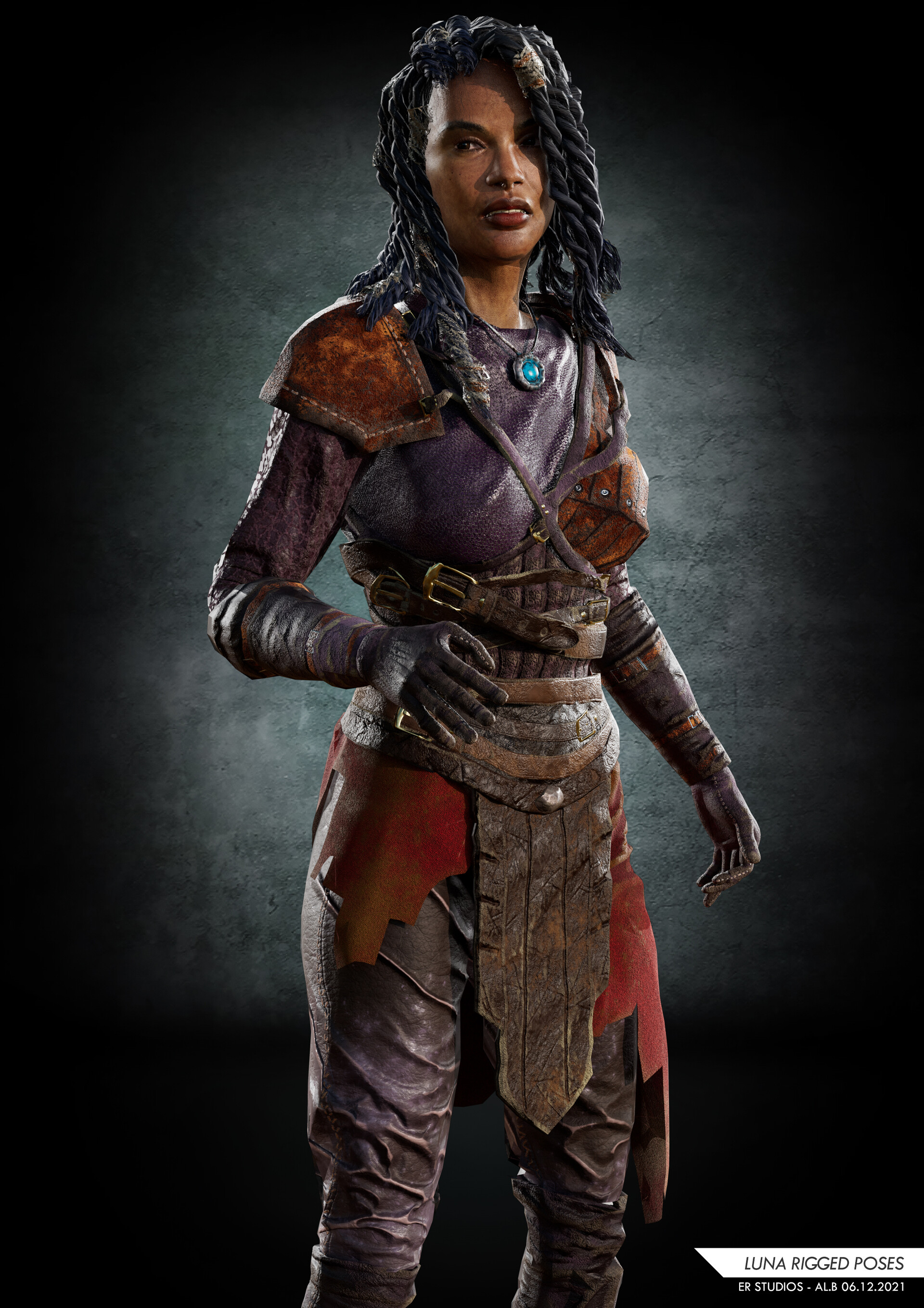 ArtStation - LUNA - Game ready Character 2021