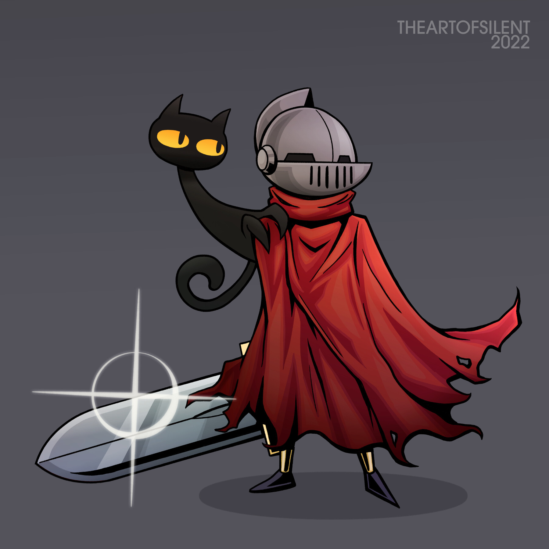 ArtStation - Knight and Cat