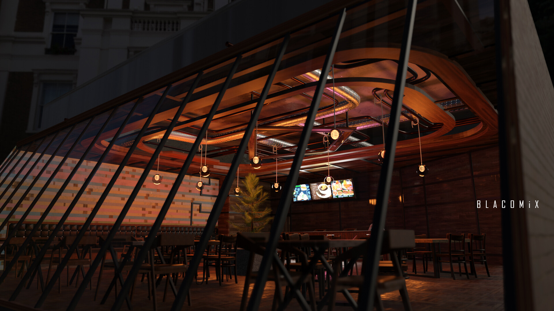 ArtStation - Cafeteria 3D interior design