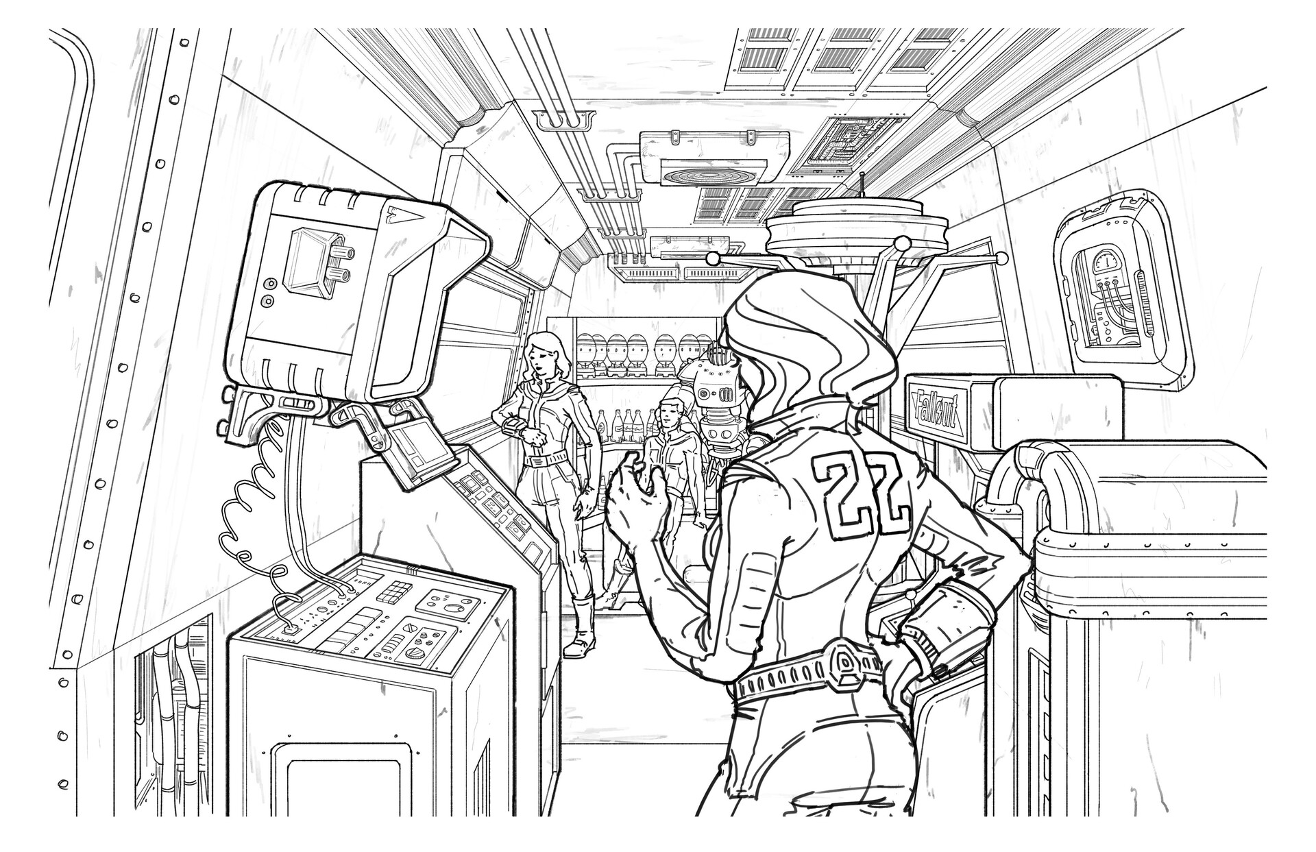 fallout new vegas coloring pages