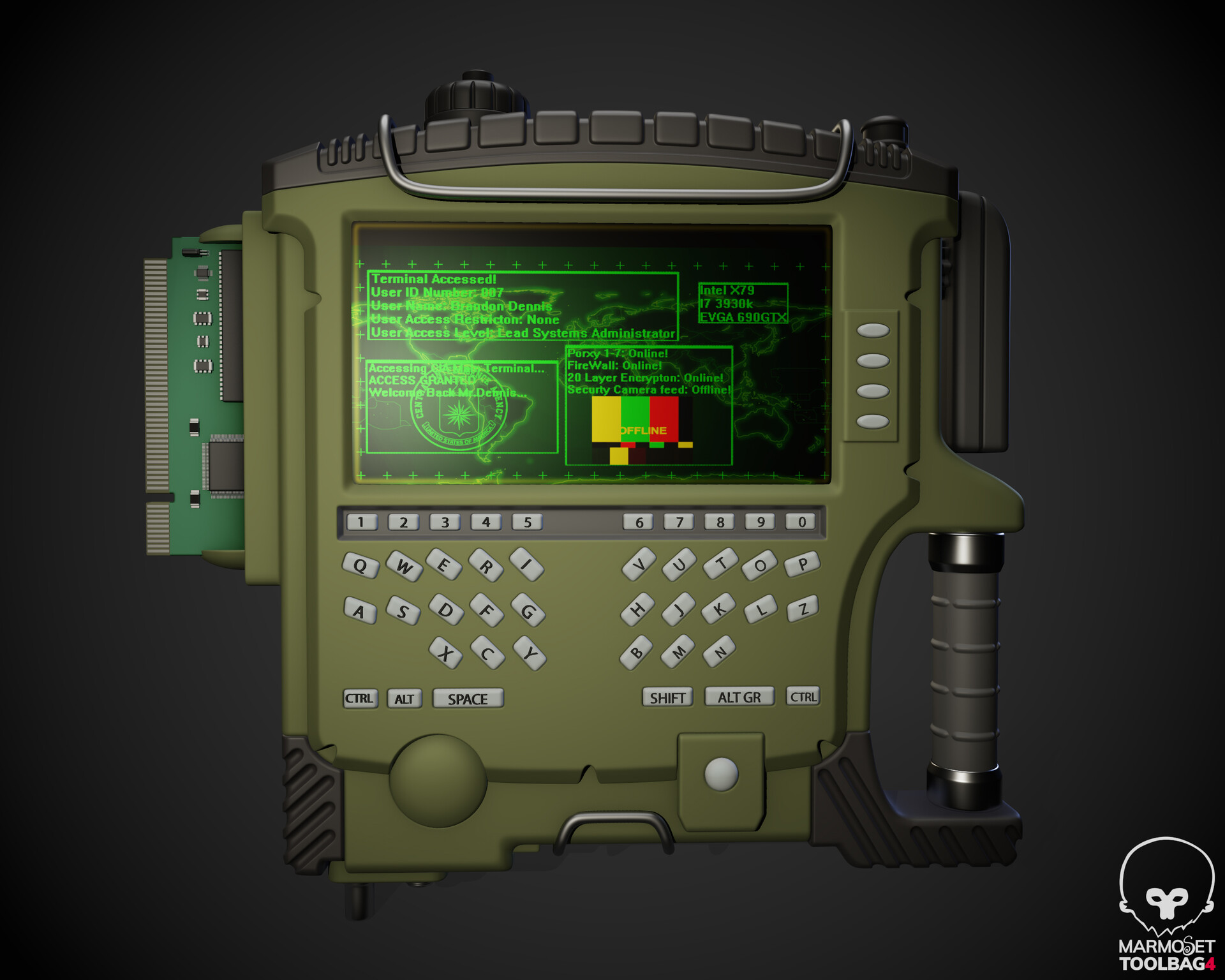 ArtStation - AVP3 Marine Hacking Device