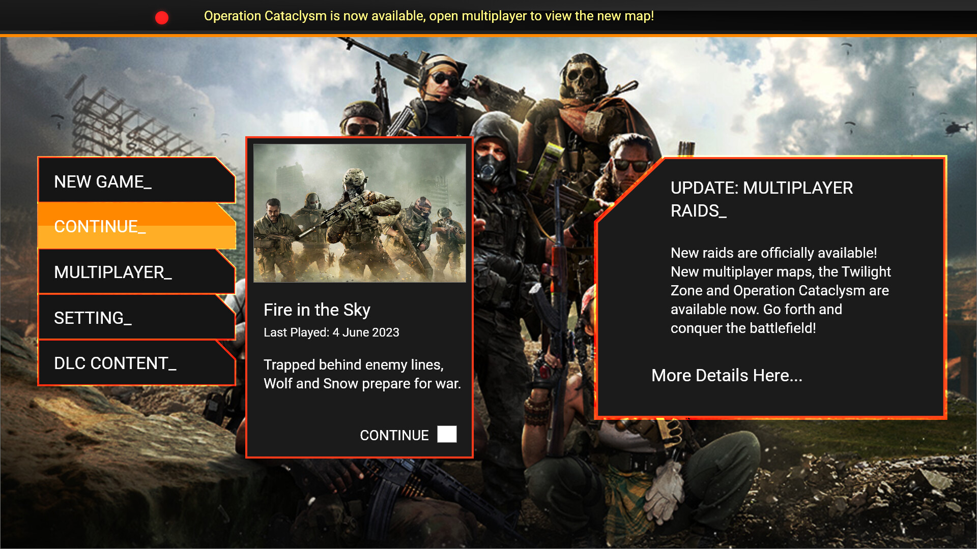 Jawanza Johnson - FPS Main Menu
