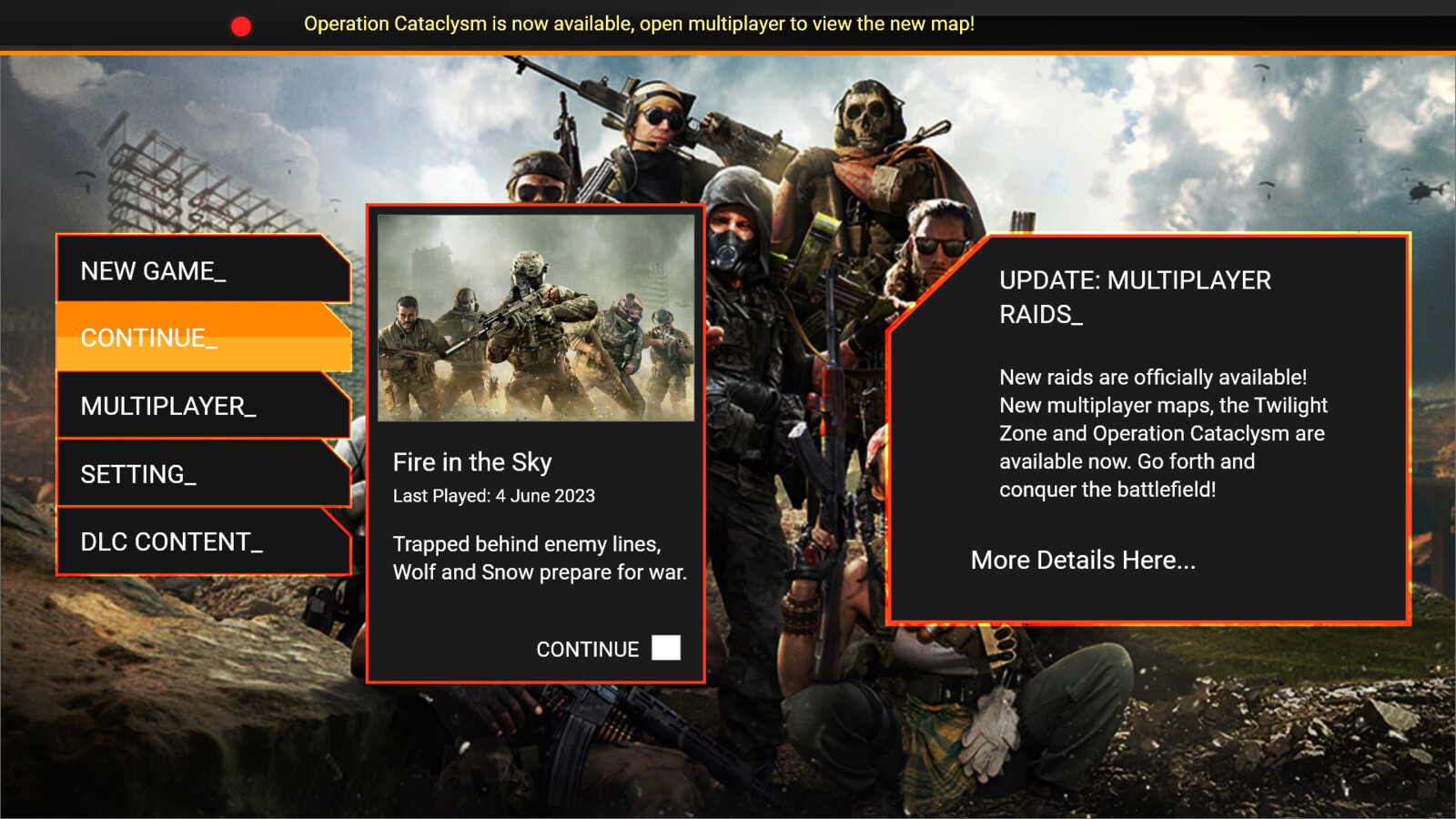 Jawanza Johnson - FPS Main Menu