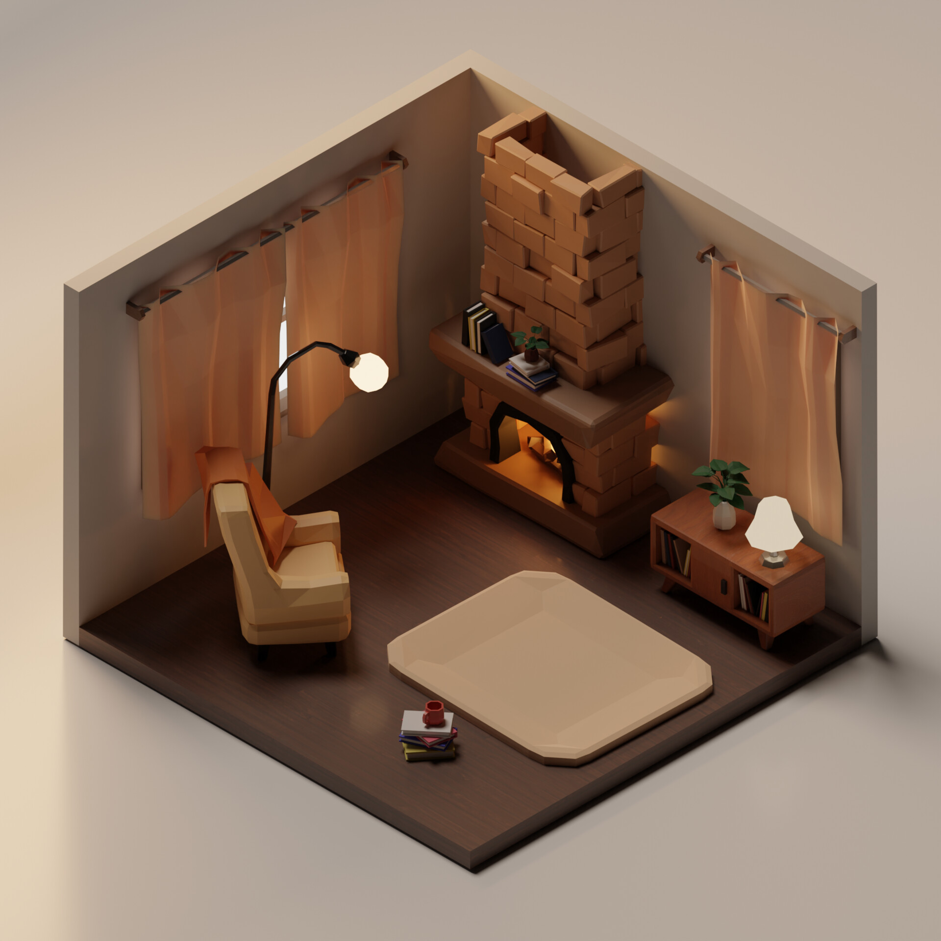 ArtStation - Cozy Room