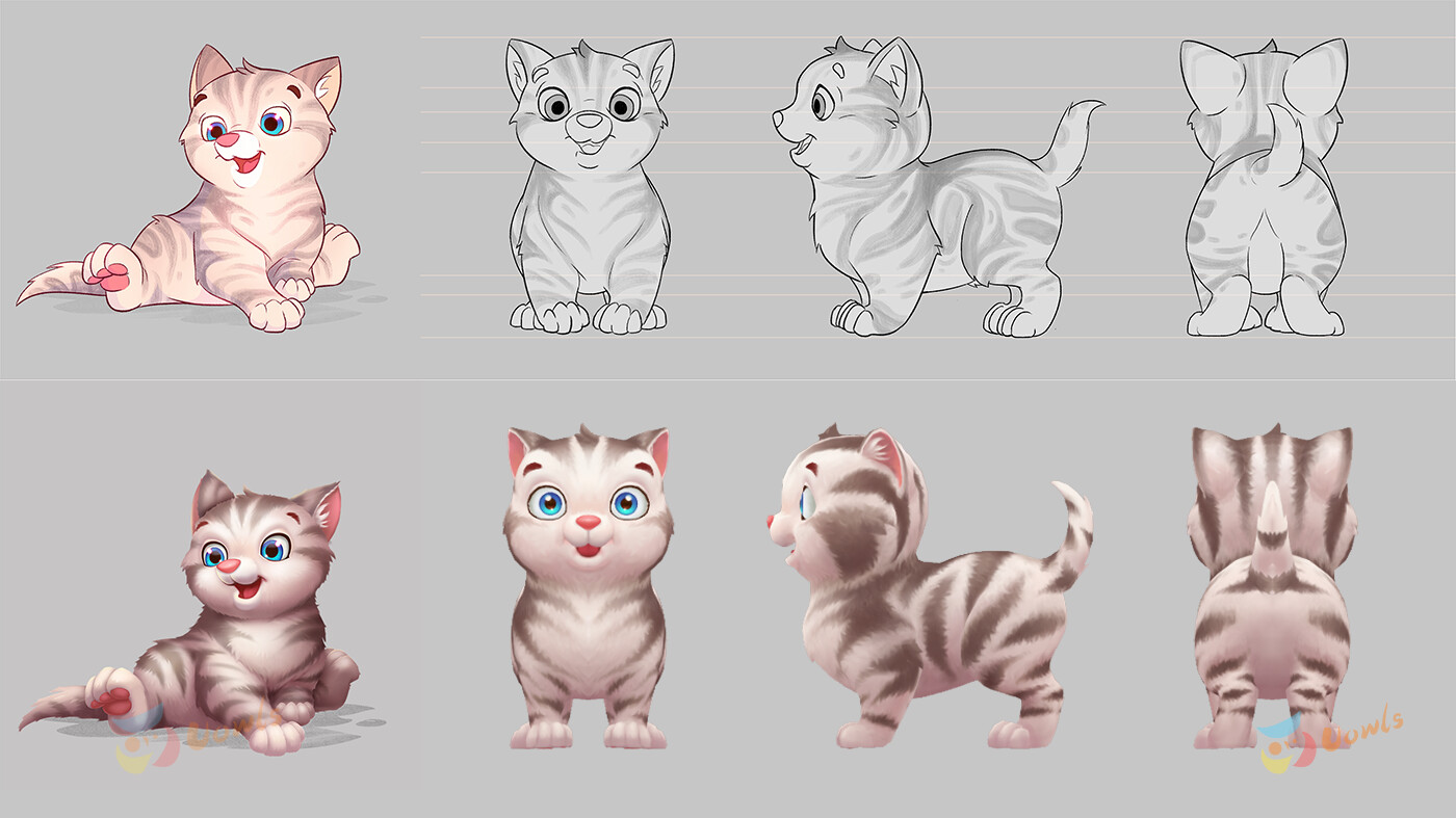 ArtStation - Cute little cat