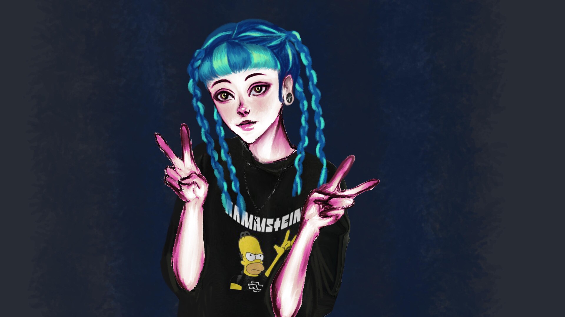 ArtStation - E-girl illustration