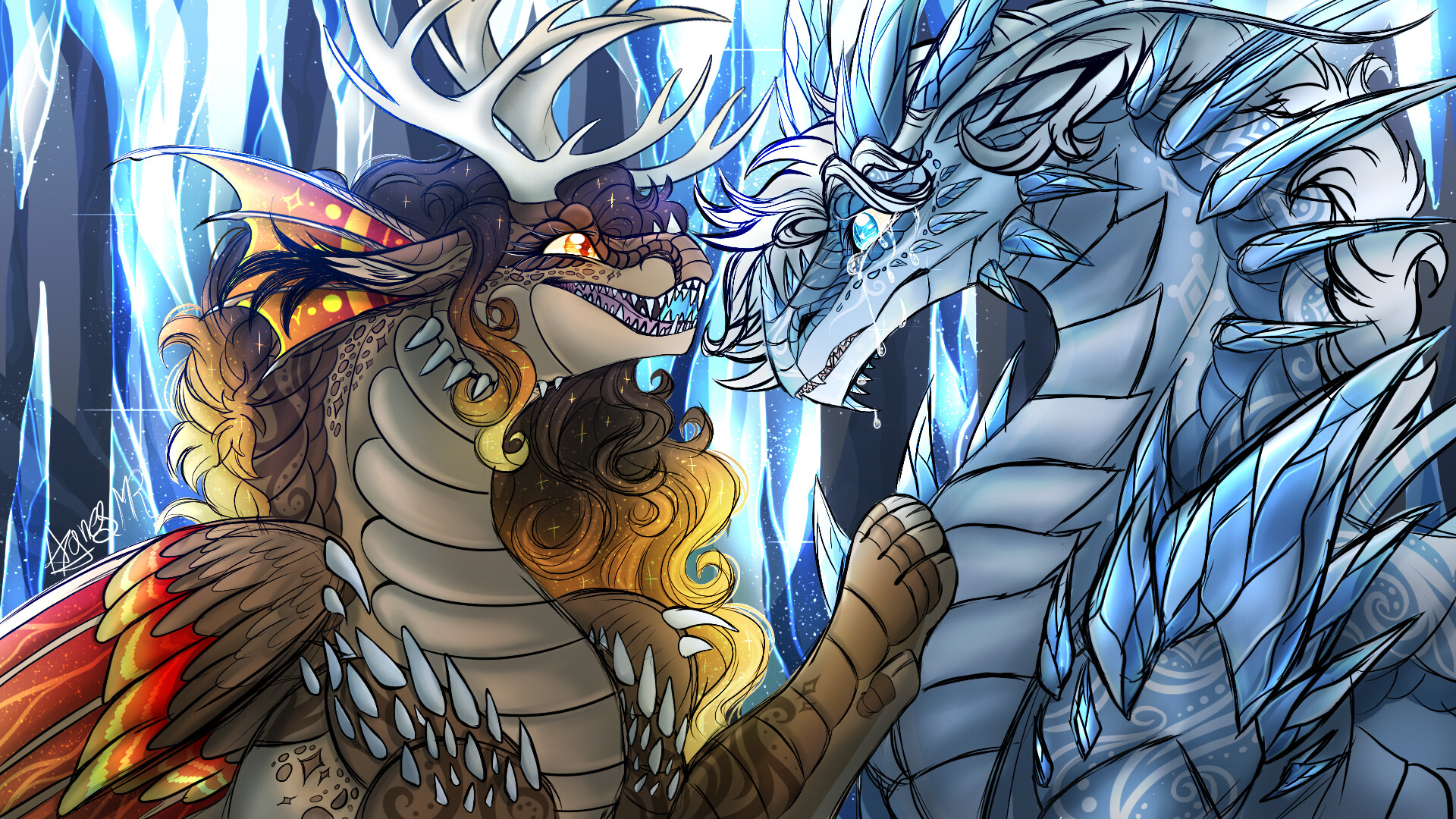 ArtStation - Of flaming hearts and freezing tears