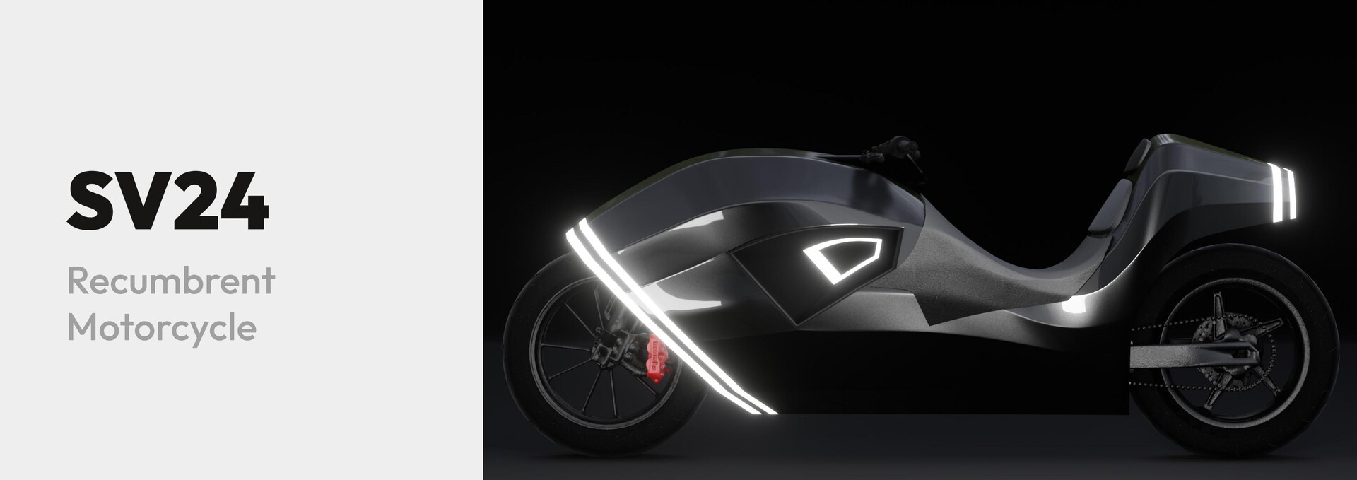 ArtStation - Recumbrent Motorcycle by Industrial Design Engineer