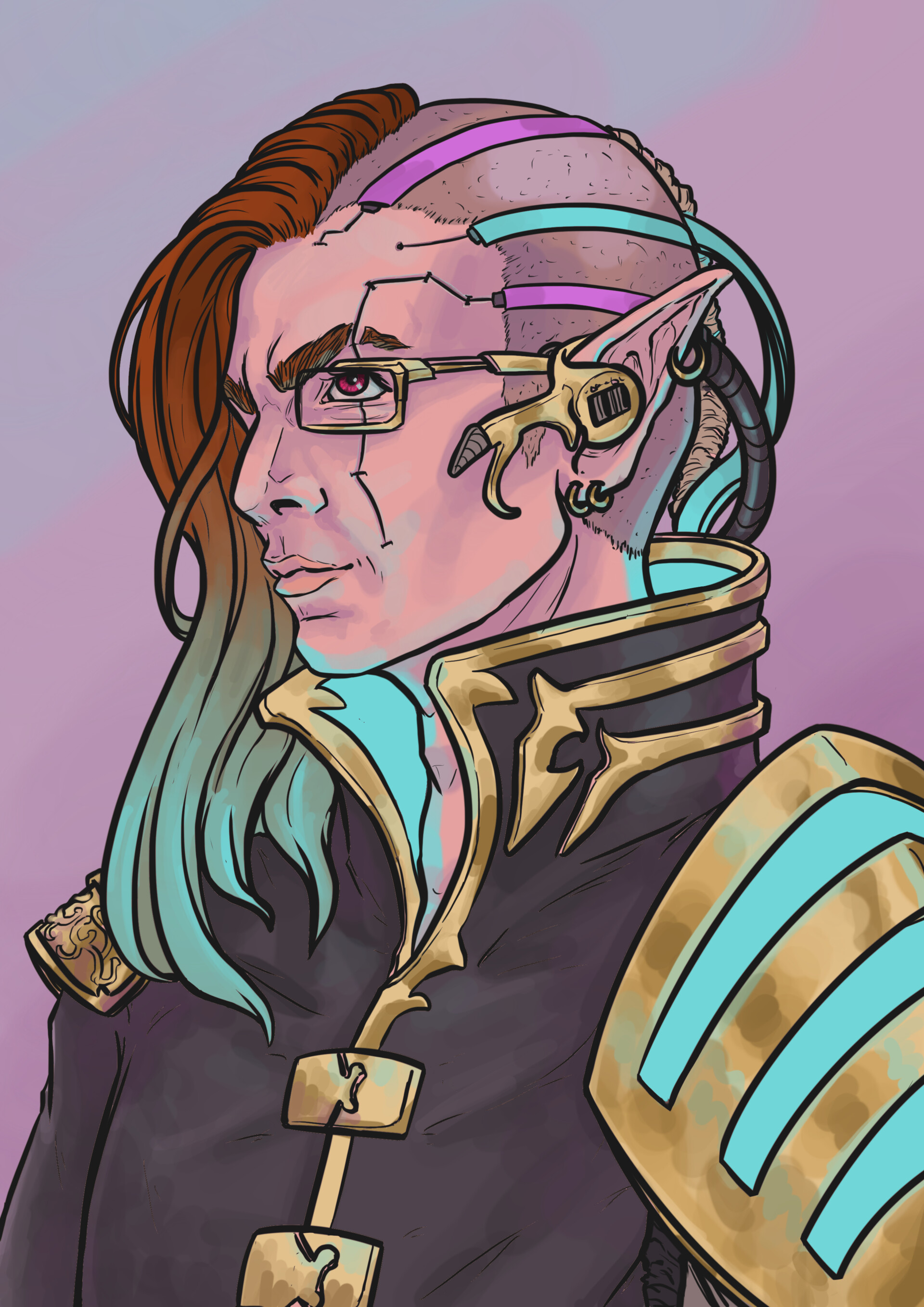 ArtStation - Cyber-Elf Doodle