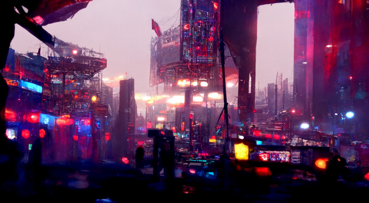 Metaveo - Andrea Serrapiglio - Sci-Fi Cyberpunk AI generated concept art