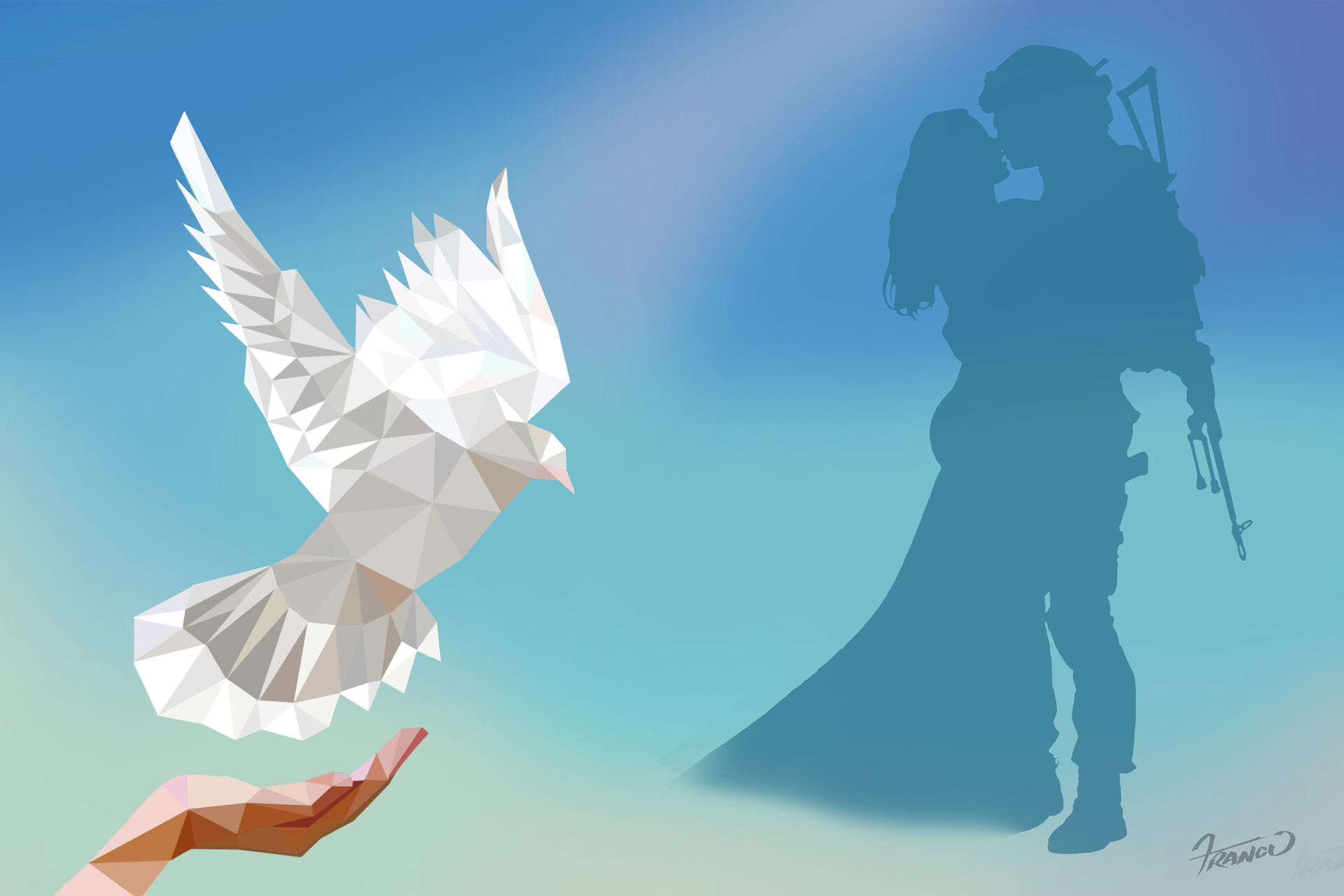 ArtStation - The Immortal Kiss of The Witch and The Soldier