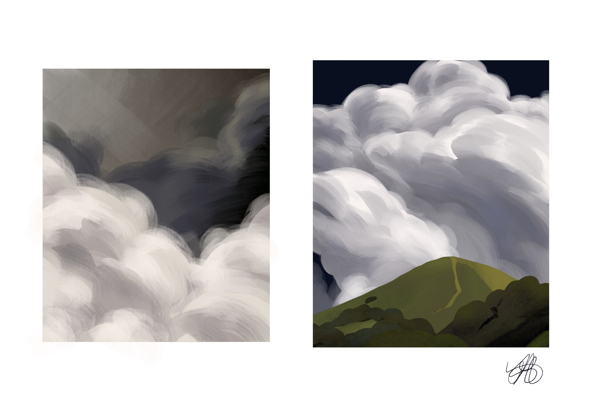 ArtStation - Clouds study