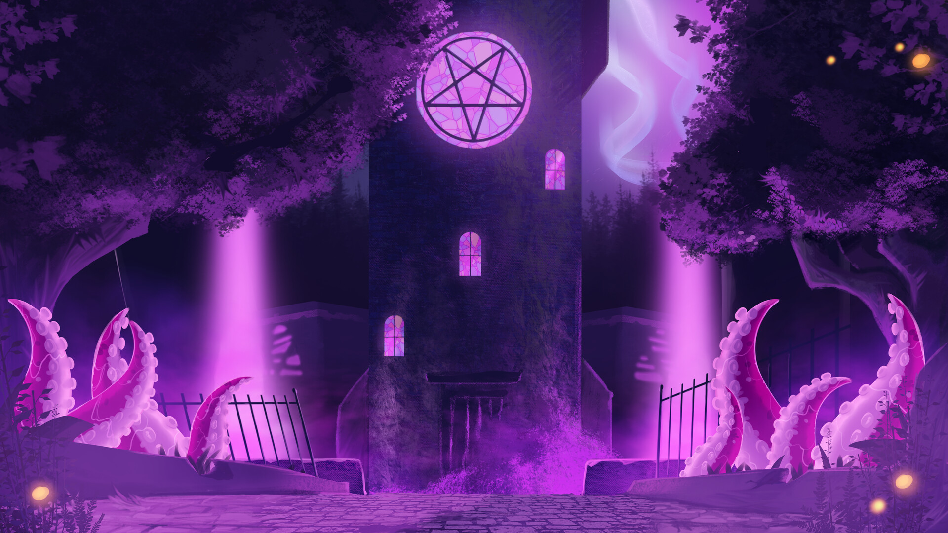 ArtStation - Dark castle with a chance for tentacles