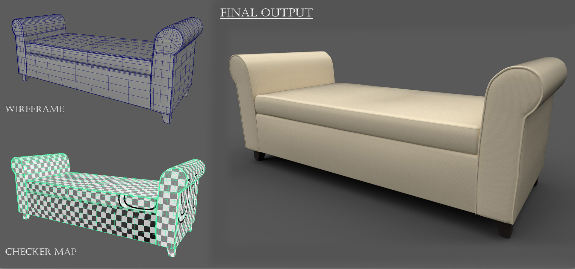 ArtStation - Long sofa