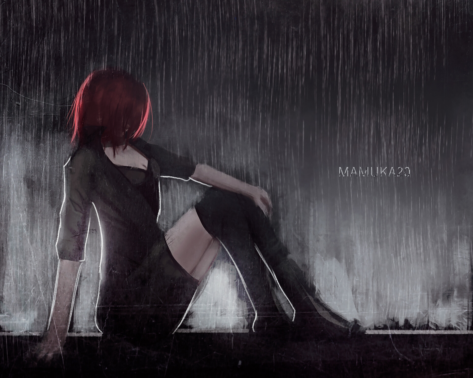 ArtStation - Night rain