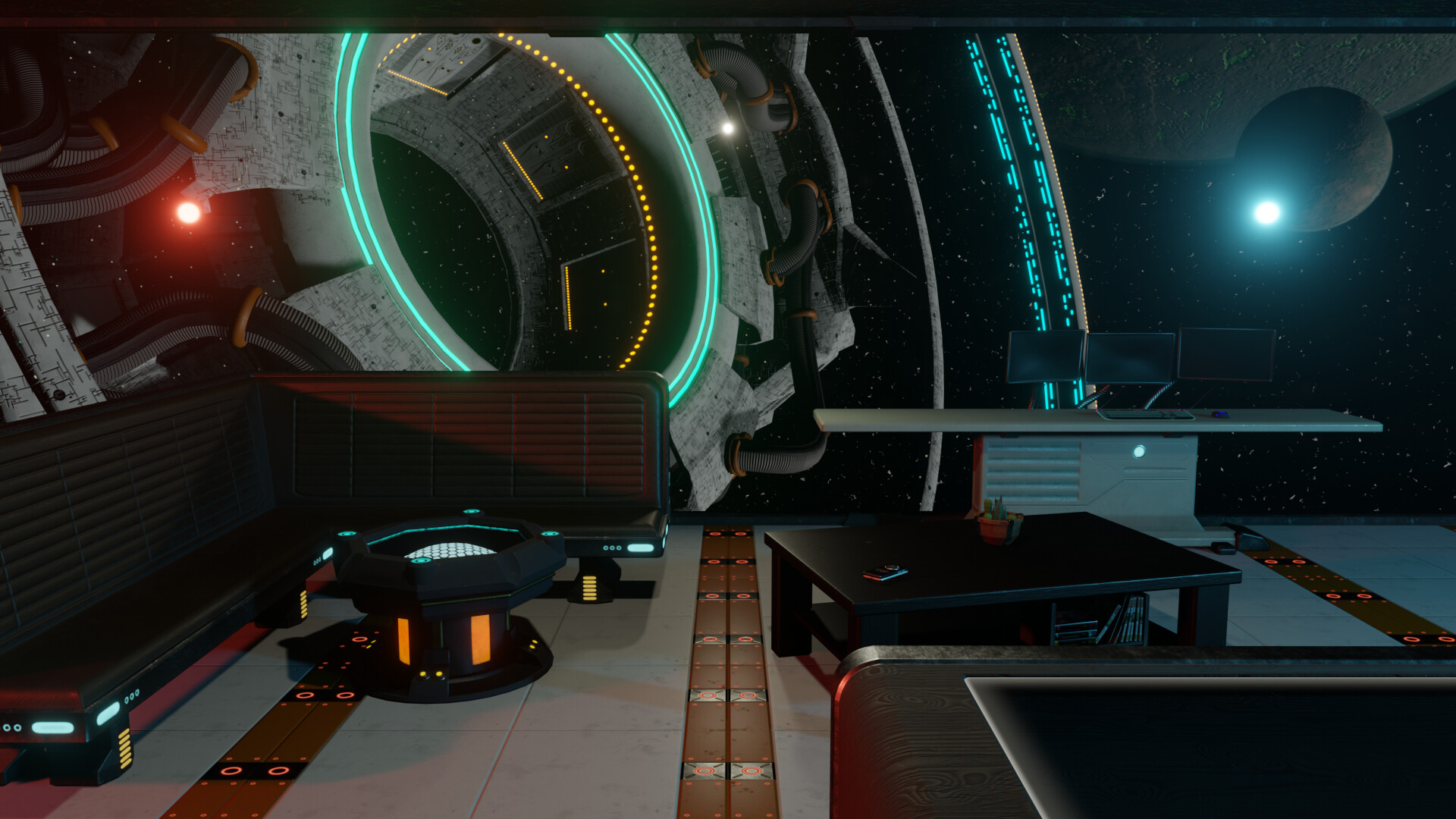 ArtStation - Cozy H4nta spaceship (Work in progress)