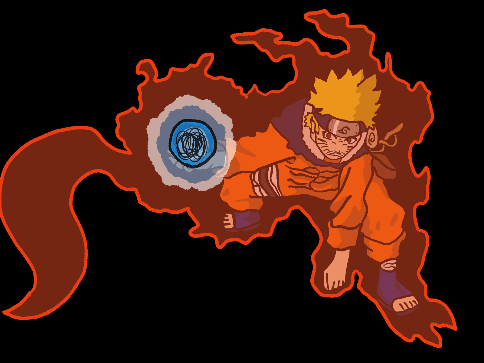 Naruto 1 Tail Drawing