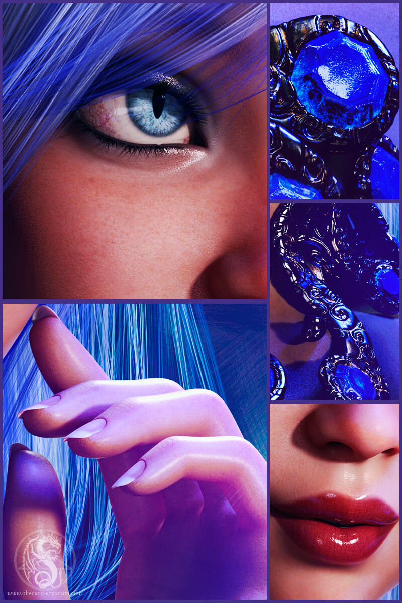 Obscuro Arcanum - Silver Eyed Elf I