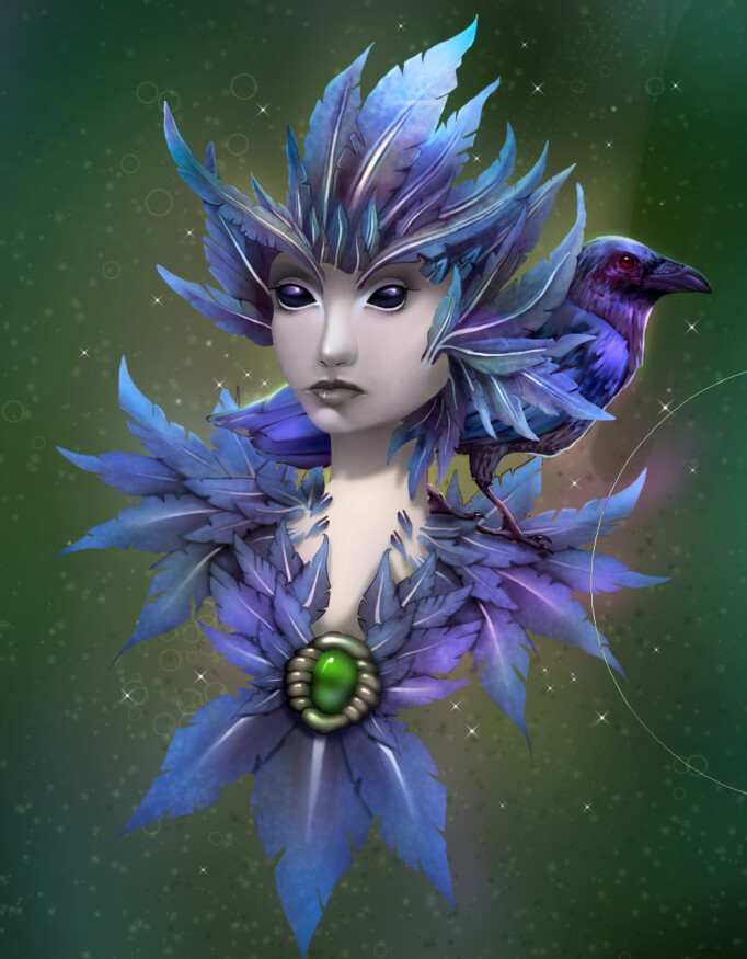 ArtStation - Emerald Raven