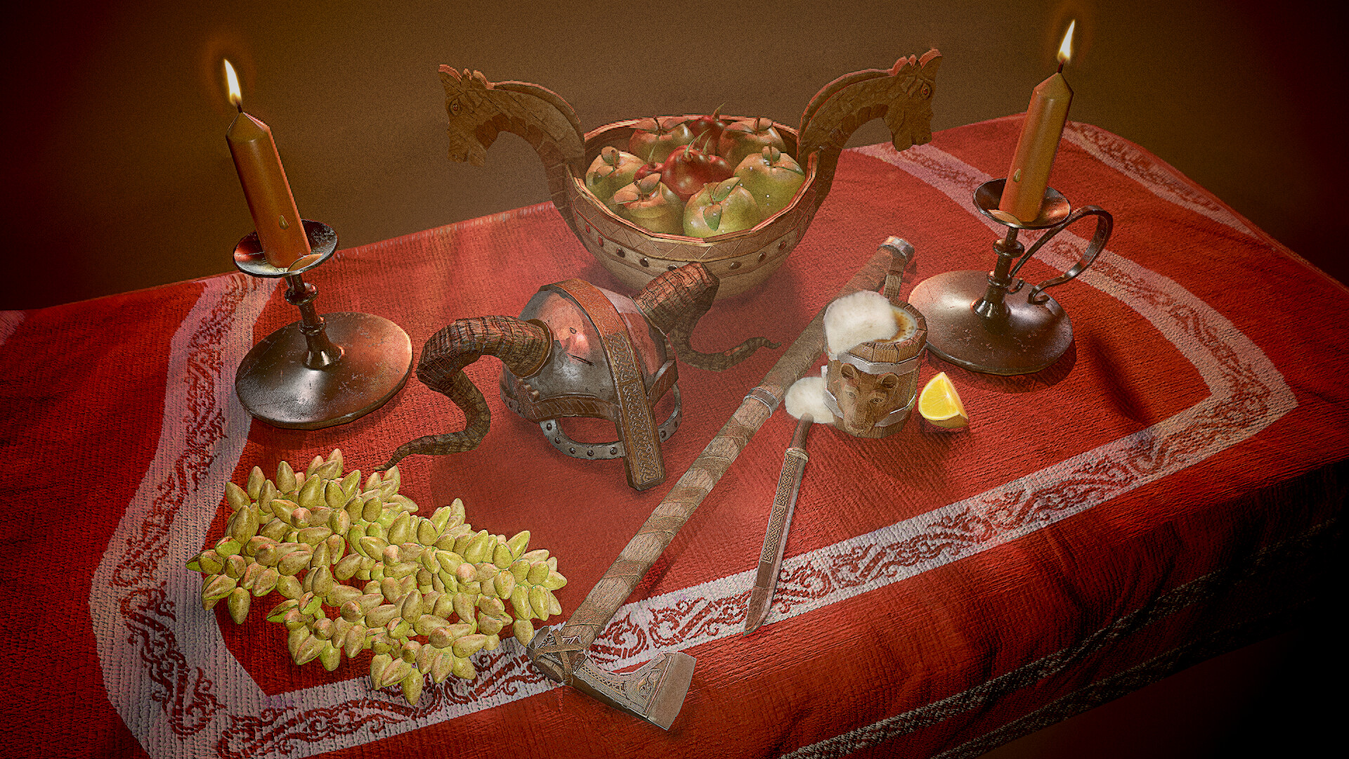 ArtStation - Viking table at the feast