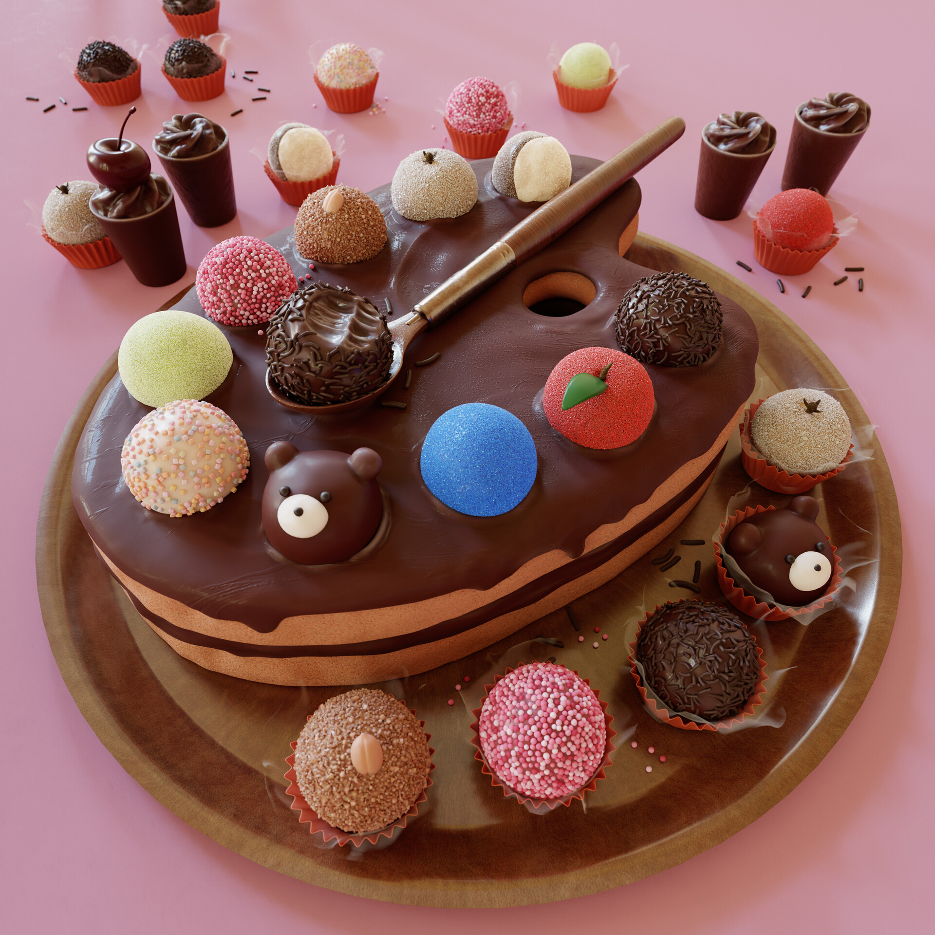 ArtStation - Artsy cake
