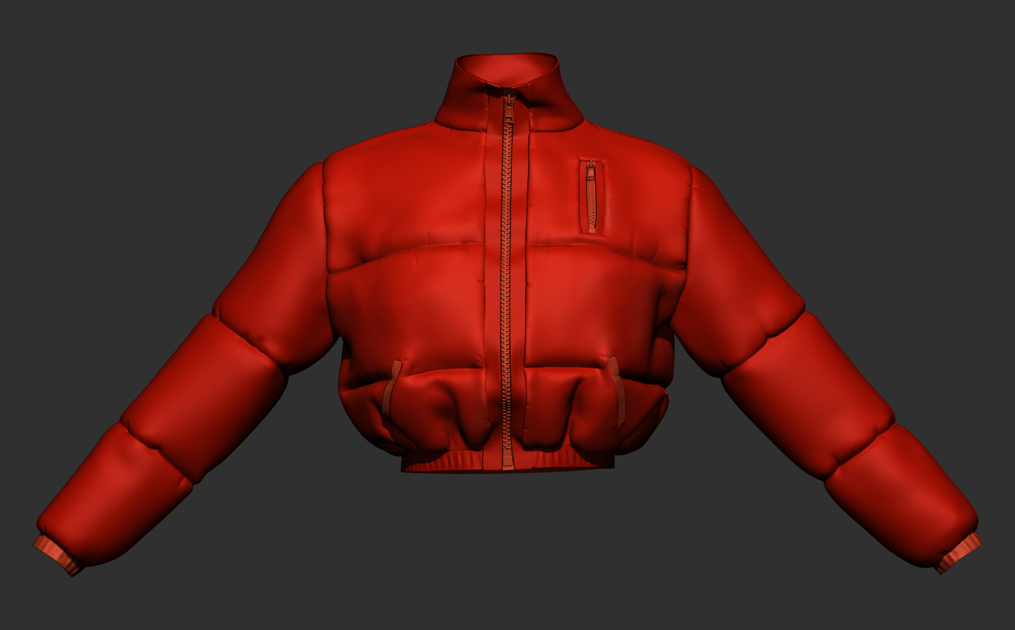 ArtStation - Puffer Jacket WIP