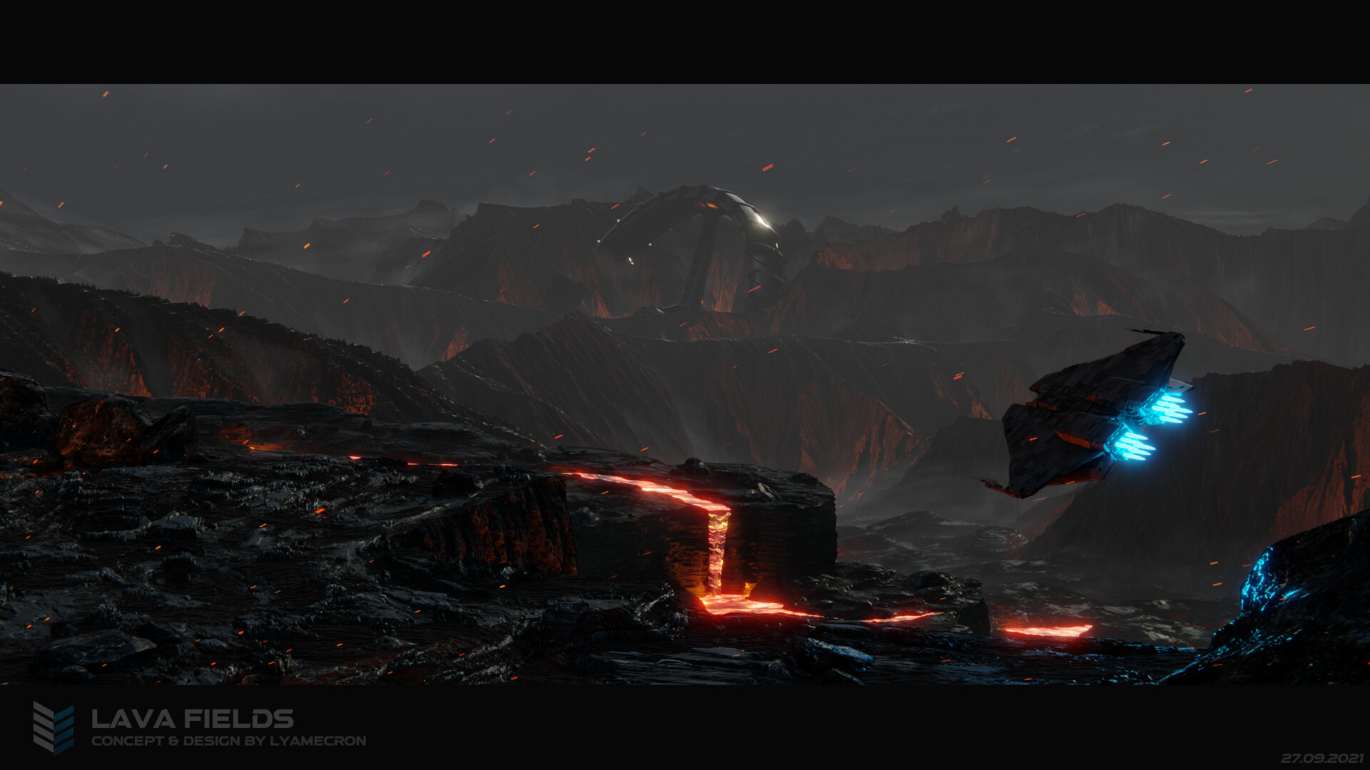 ArtStation - Volcanic World - Concept Render