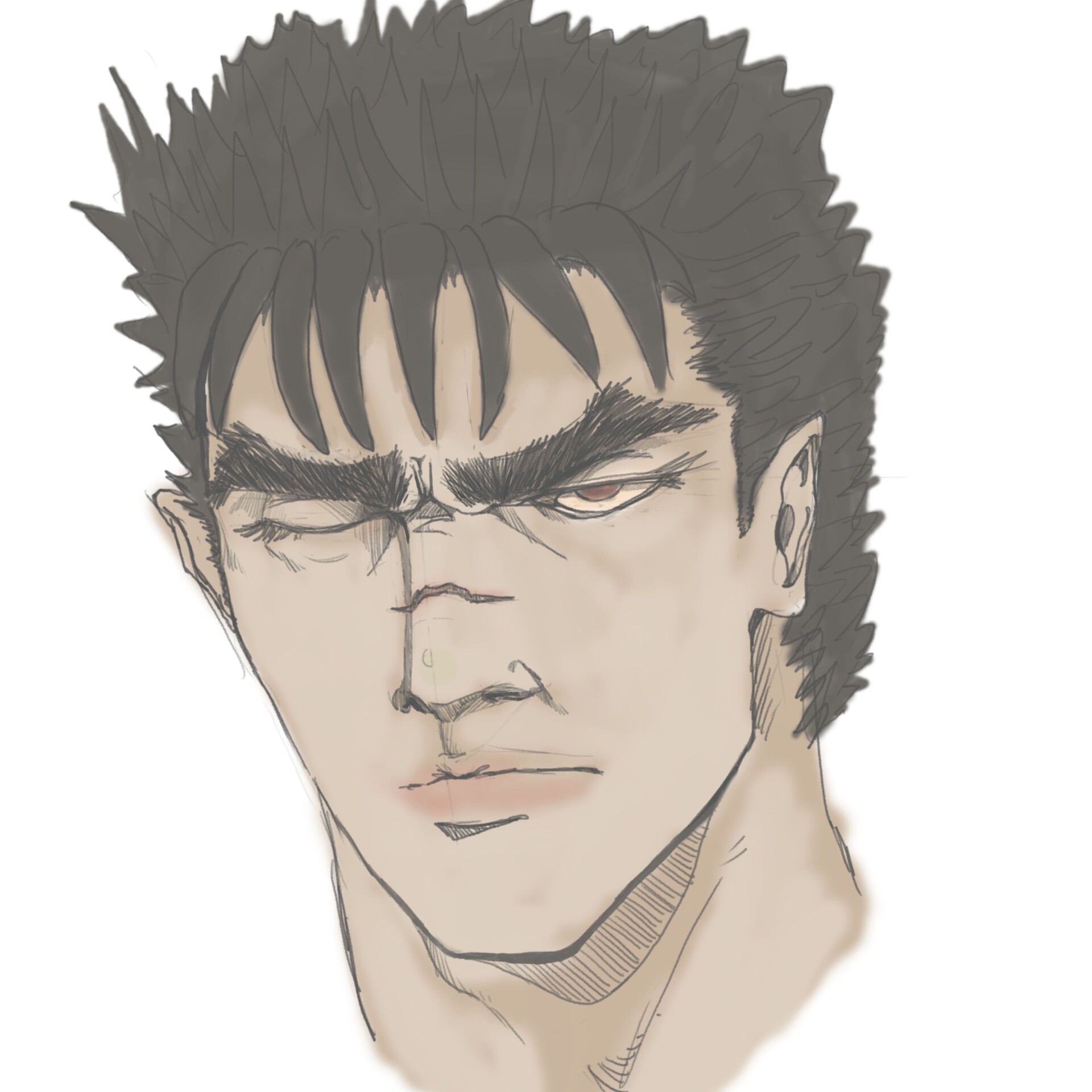 Berserk Guts Face