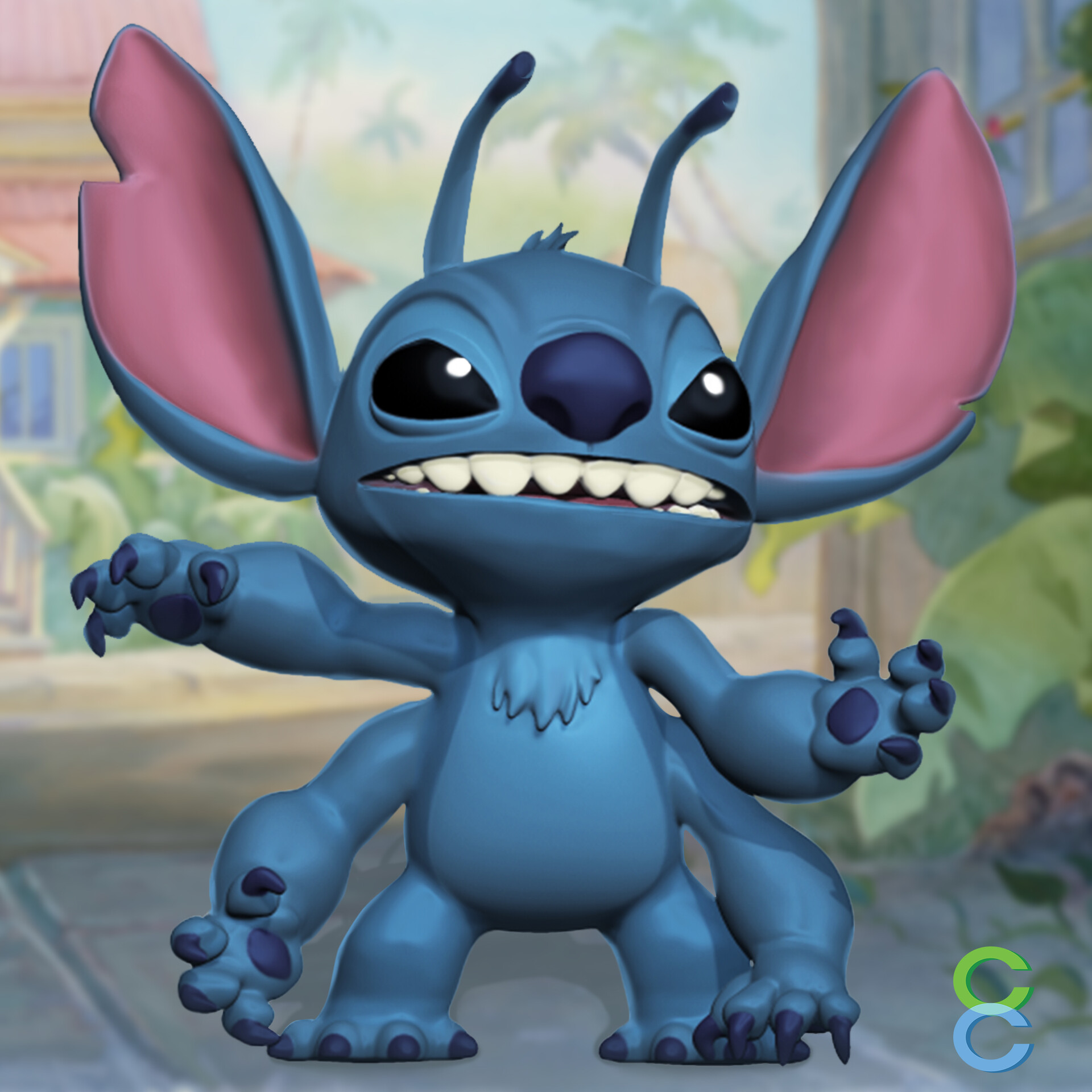 ArtStation - Experiment 626 Stitch Fan Art 2021