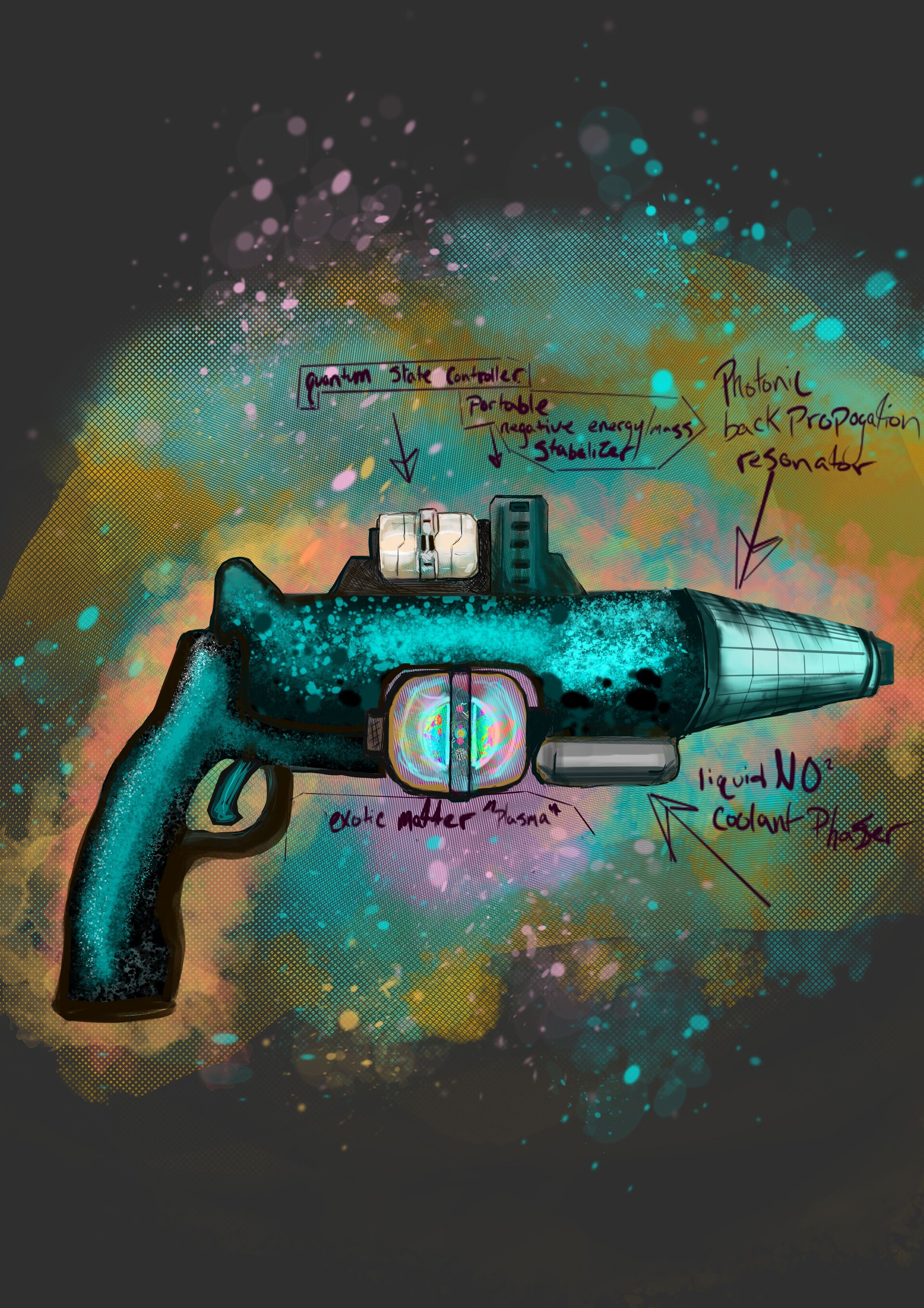 ArtStation - Quantum state projection beam