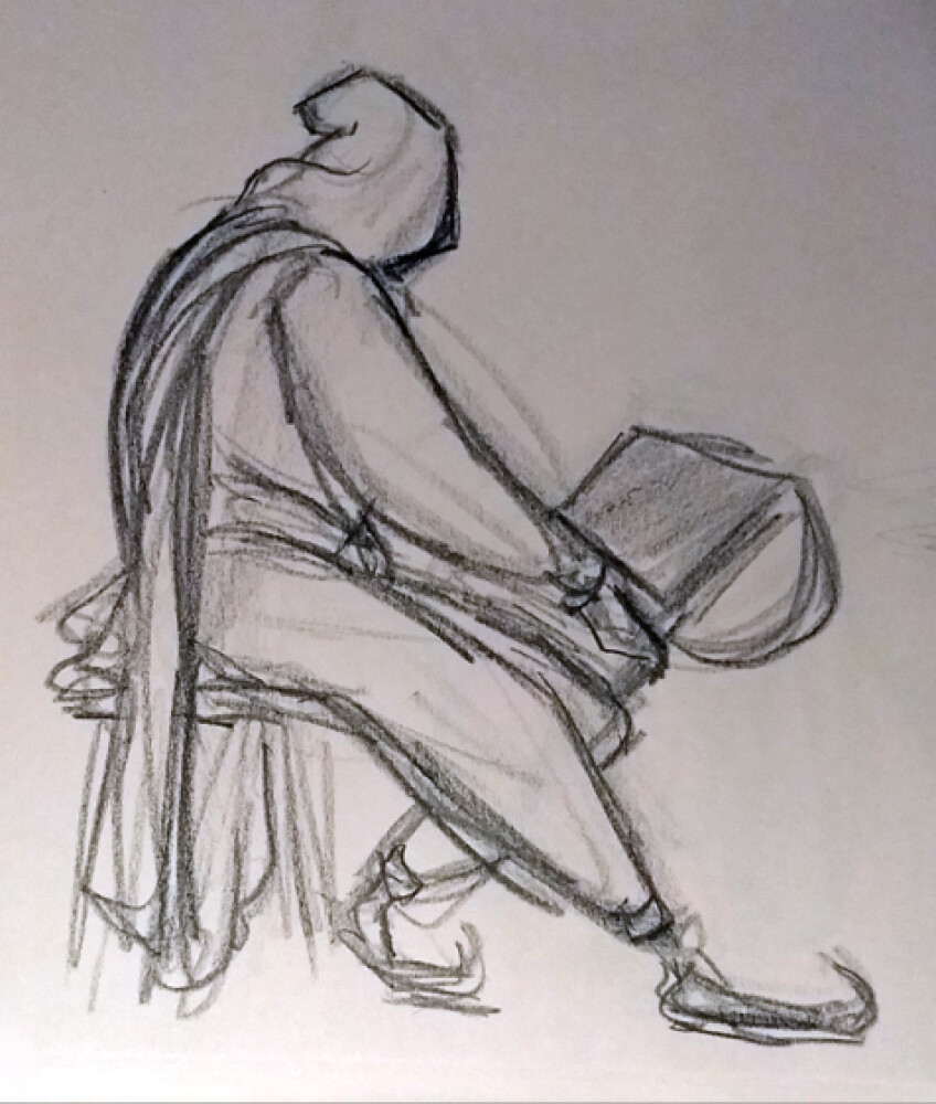 how to draw cloaked figures