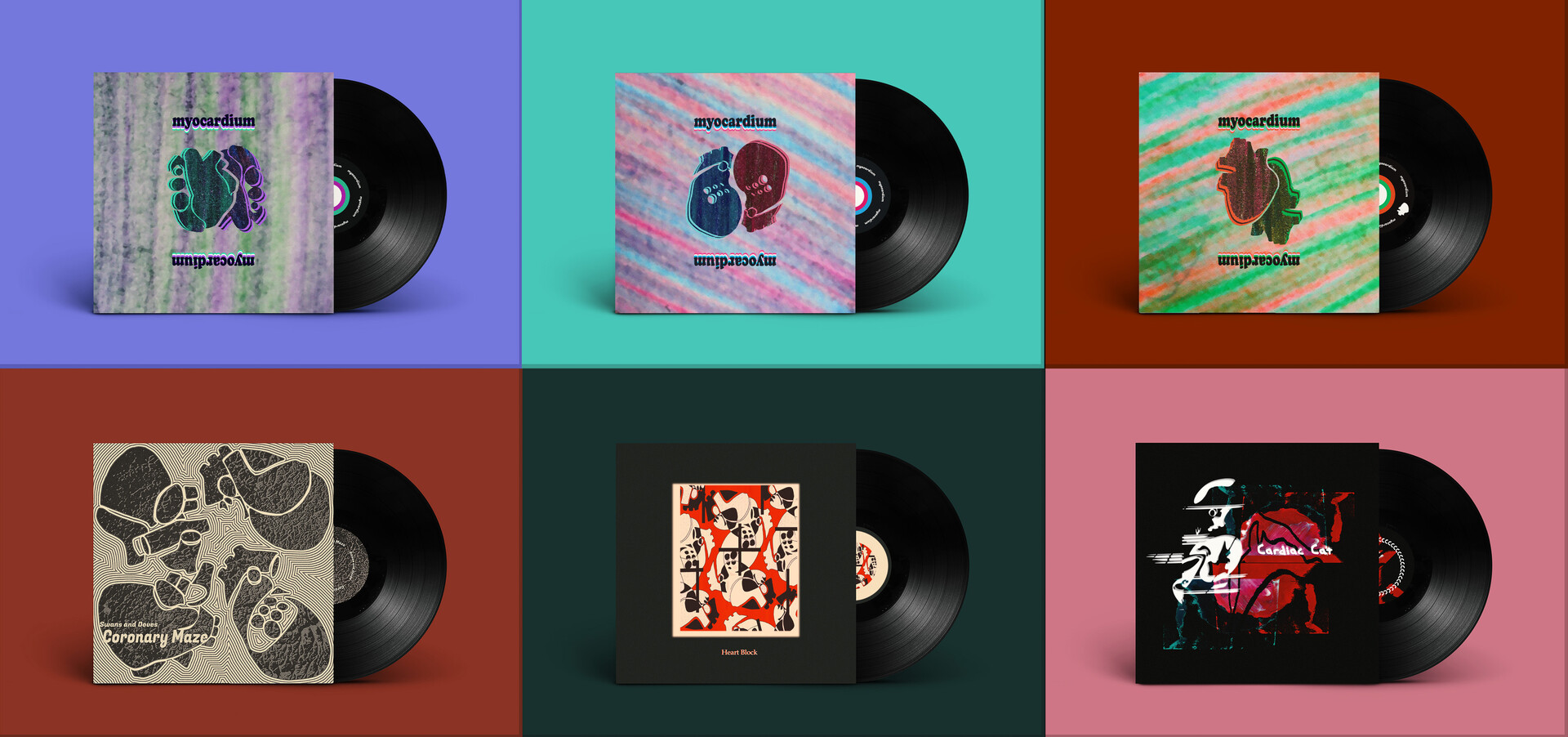 ArtStation - Heart themed Vinyl Covers