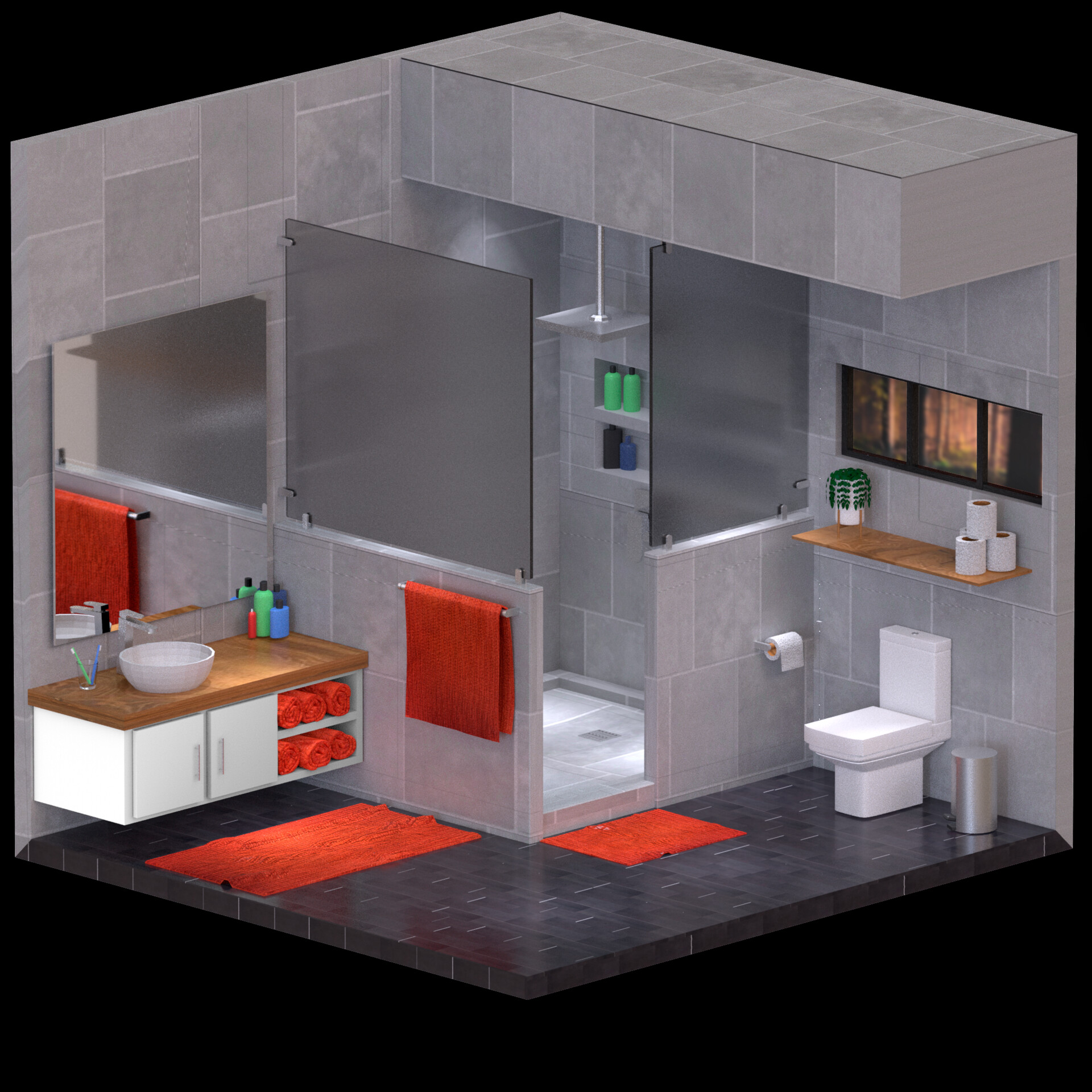 ArtStation - Bathroom Scene