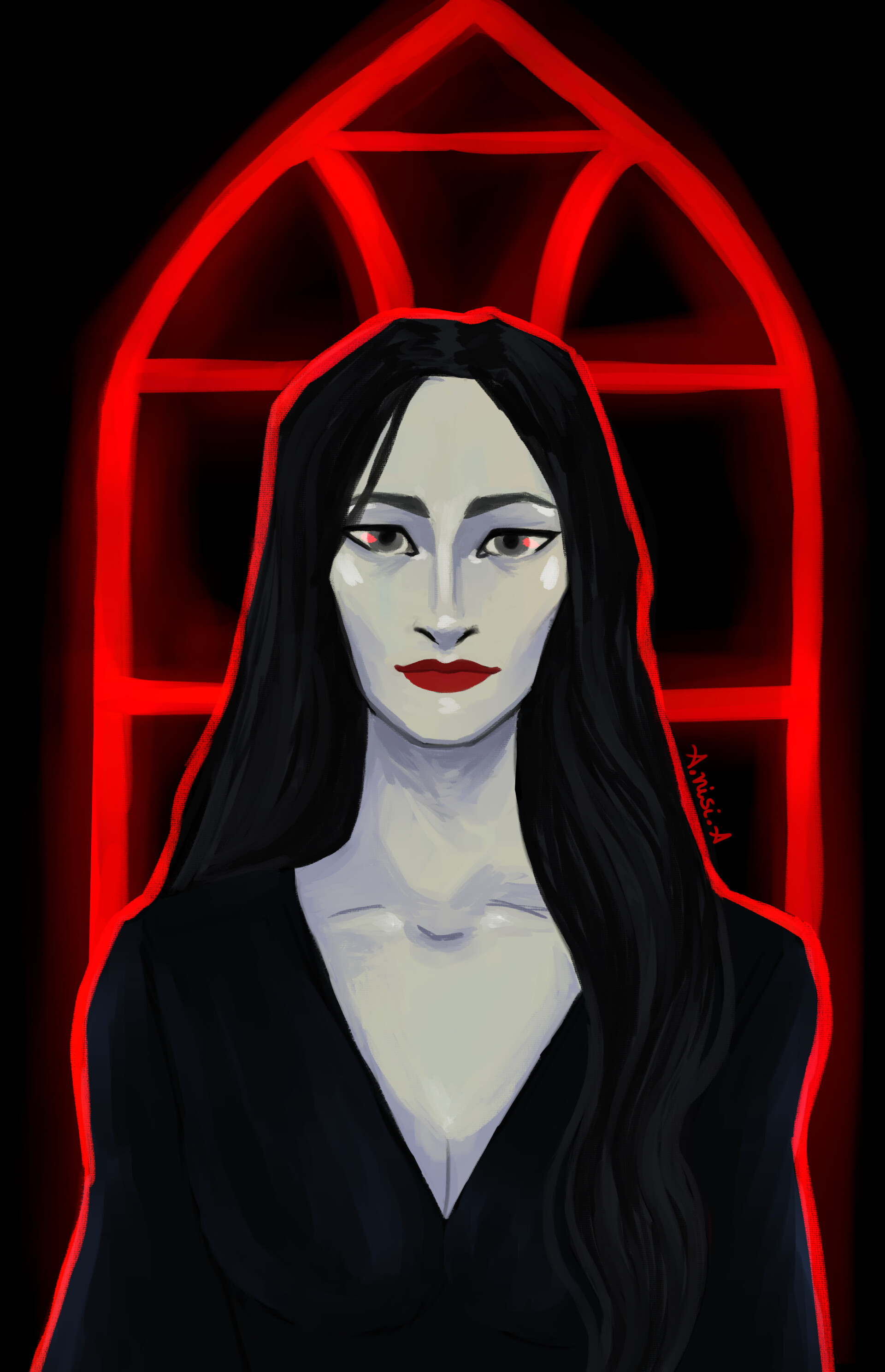 Artstation Morticia Addams