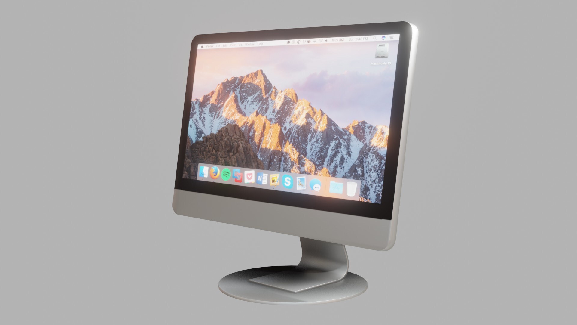 ArtStation - Computer Monitor - Low Poly - Game Ready - PBR