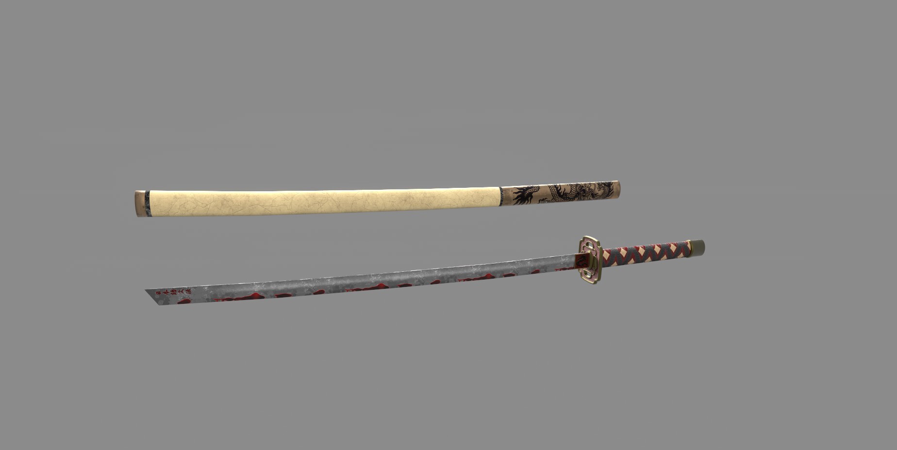 ArtStation - Textured Katana