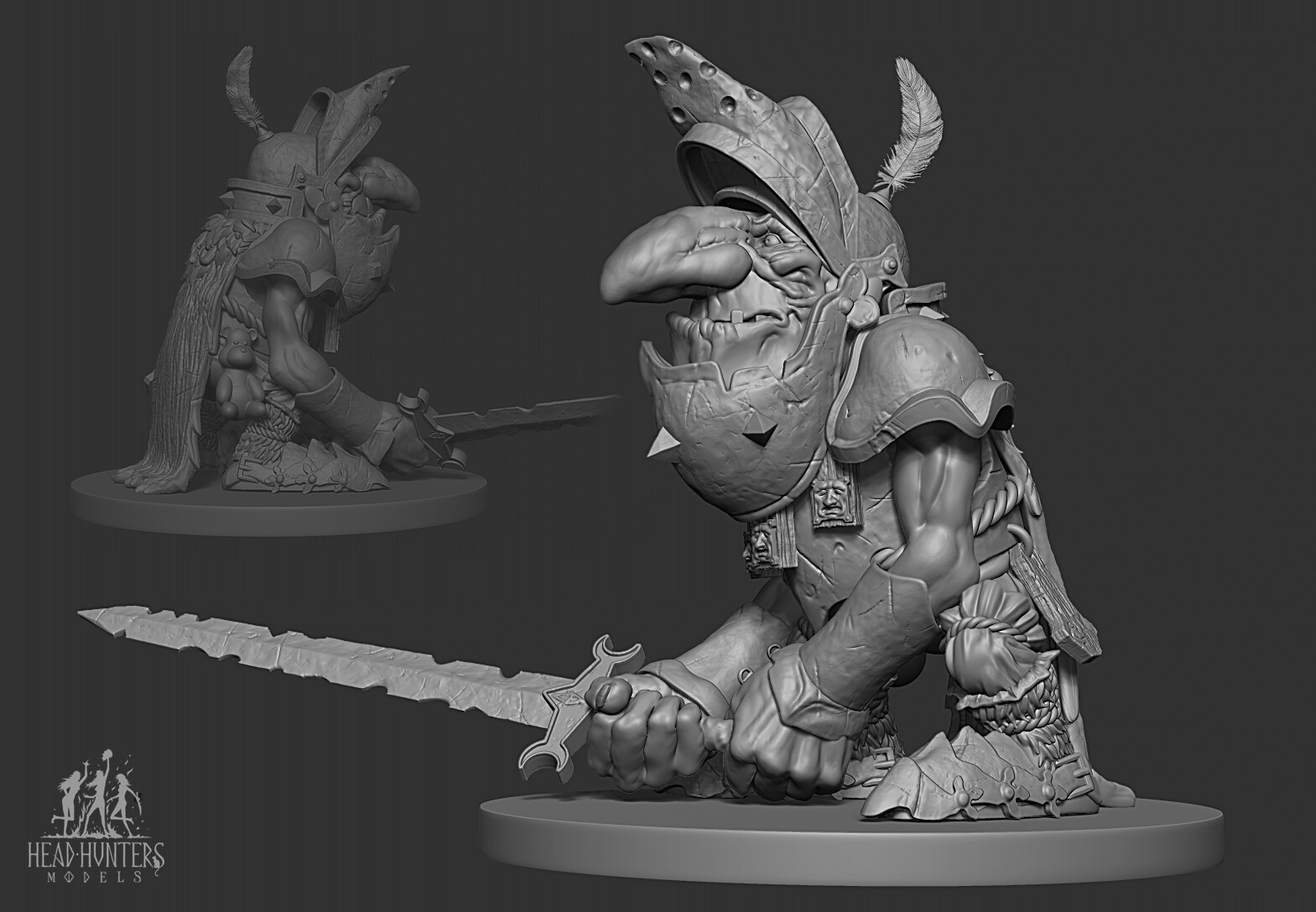 ArtStation - PAUL BONNER illustration sculpt.