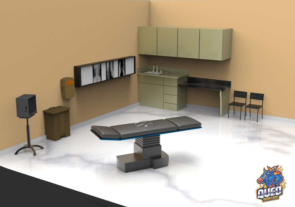 ArtStation - Medical Office & Hospital Room Environments