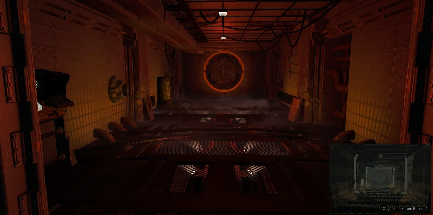 ArtStation - Fallout: Vault 13 | Vault Door hallway