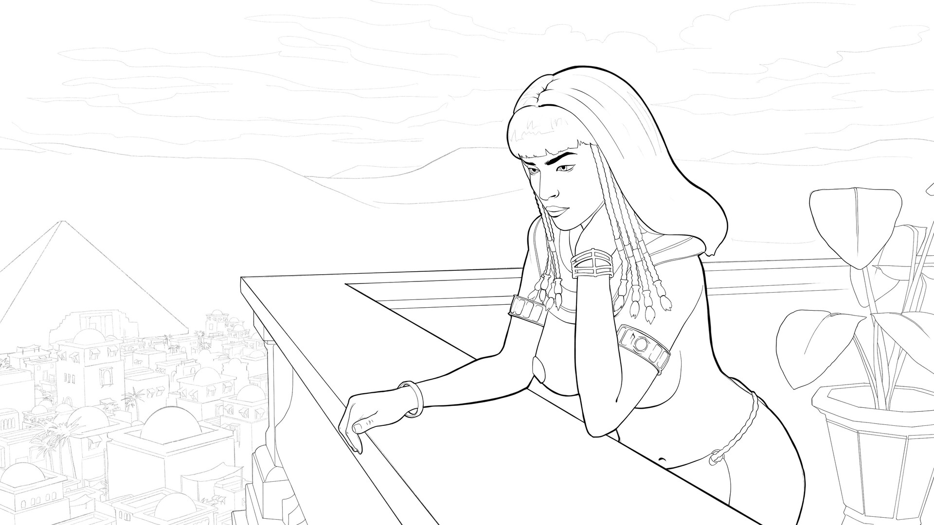 cleopatra coloring book