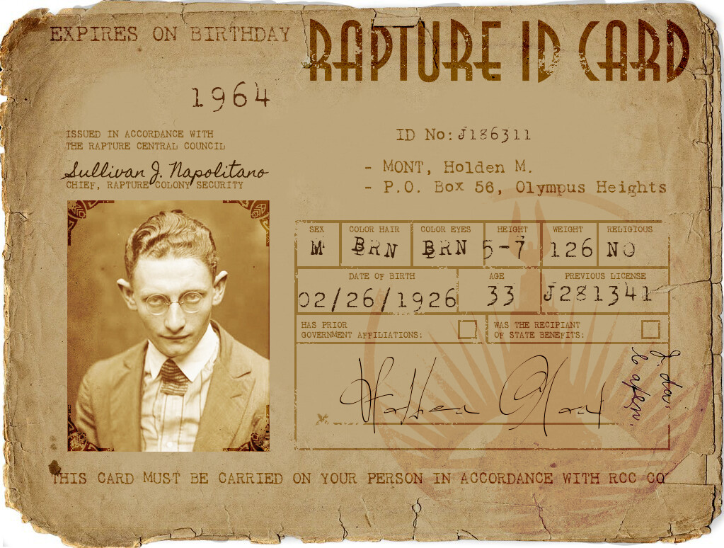 ArtStation - Rapture ID Card Template
