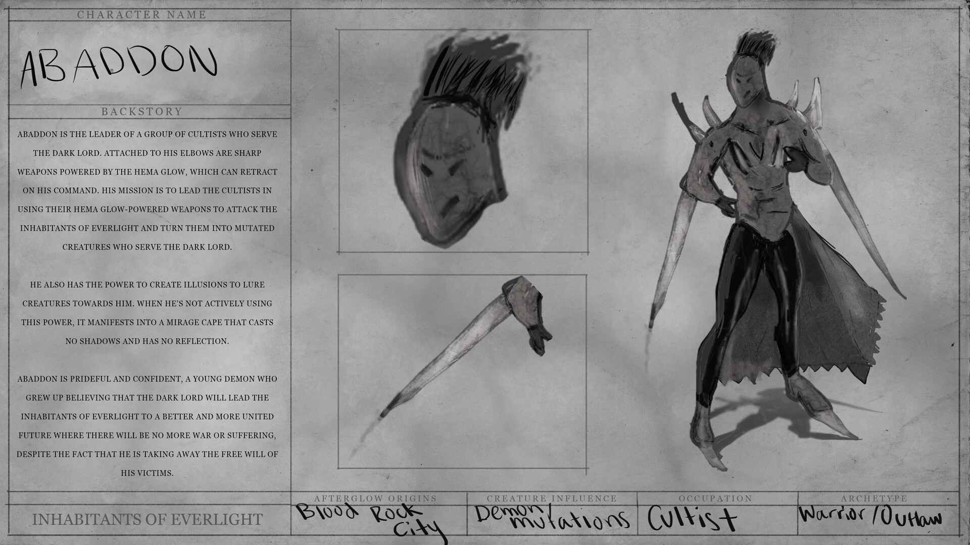 ArtStation - Abaddon: Character Design