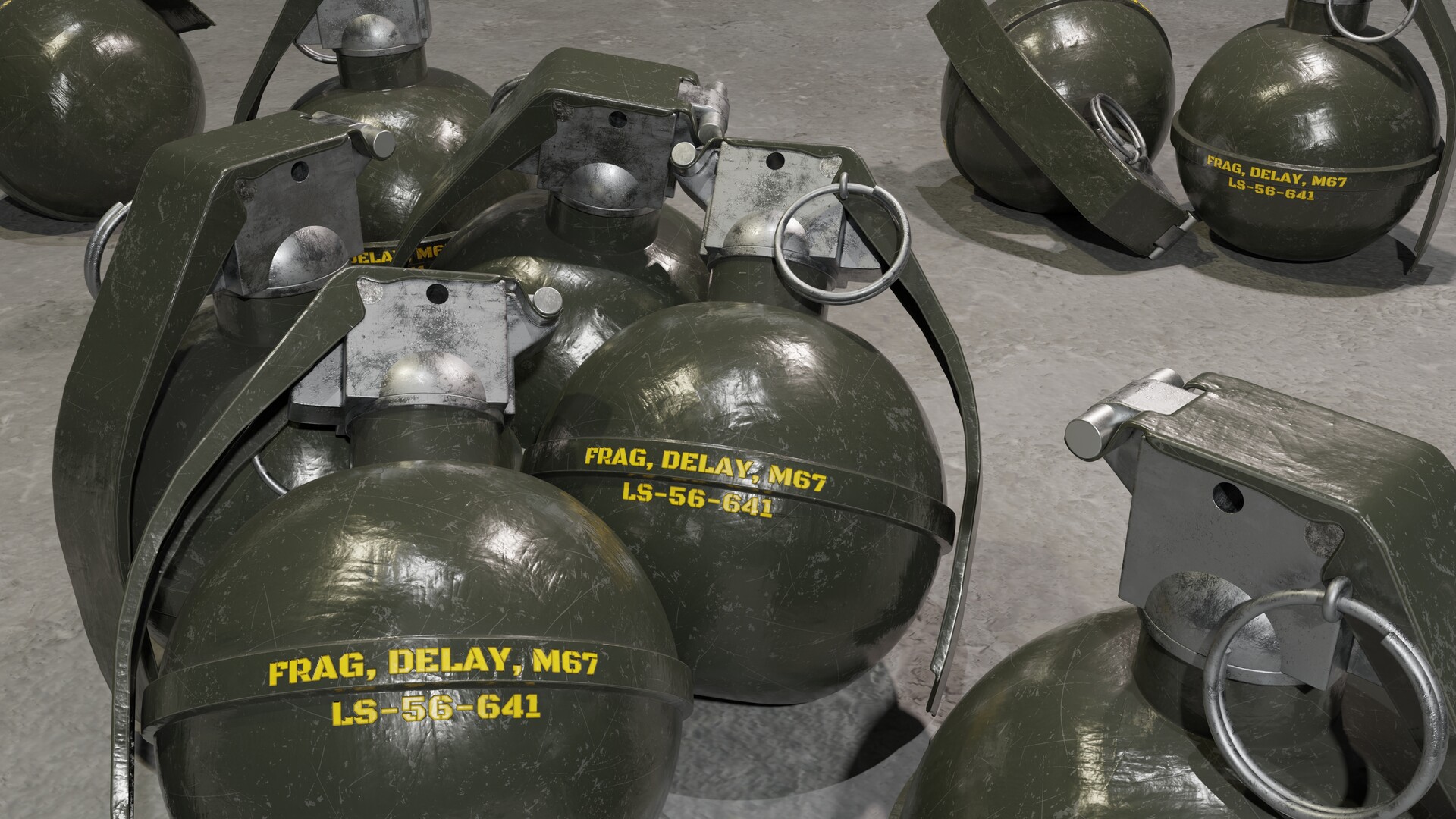 ArtStation - M67 Grenades