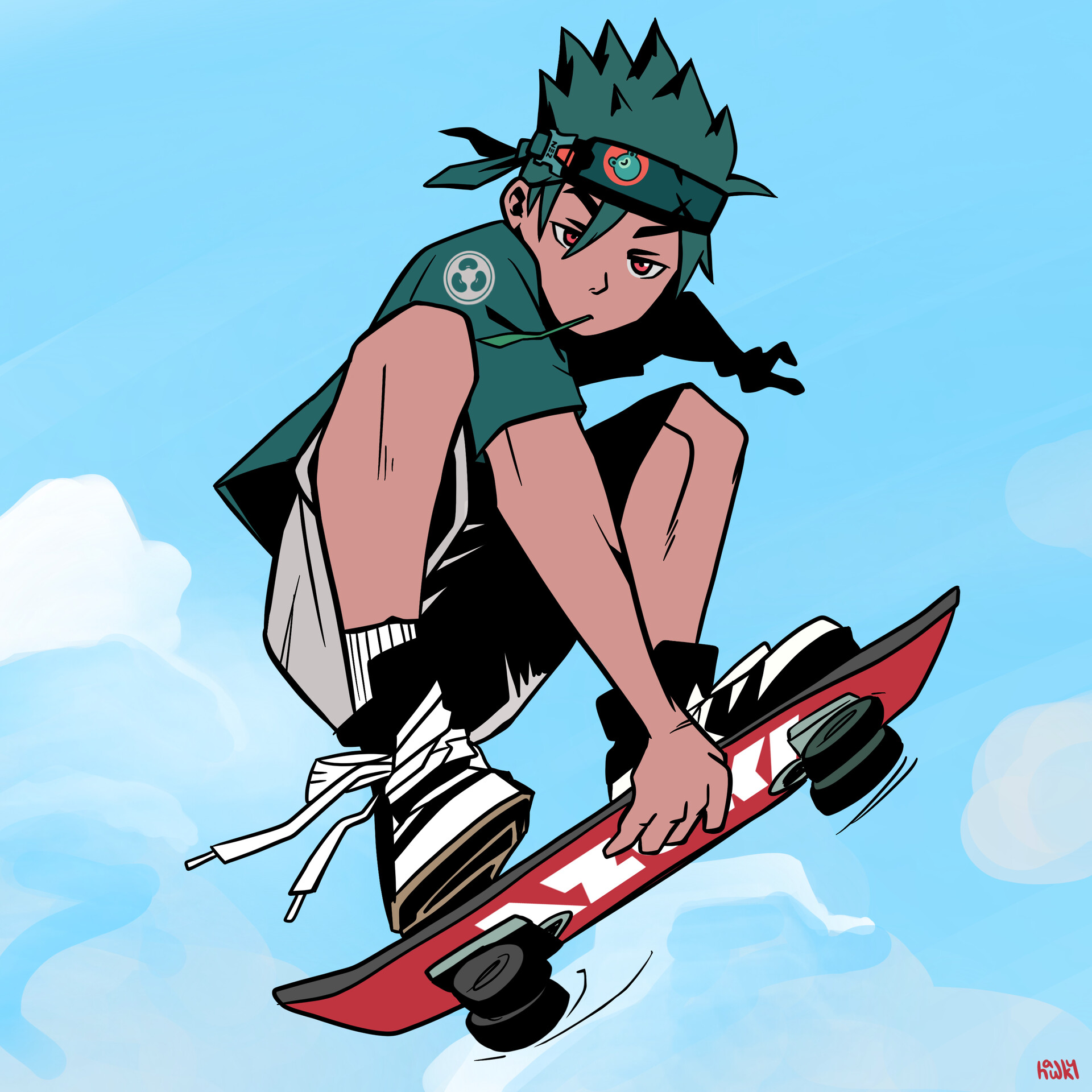 ArtStation - Azuki - Skater Boy